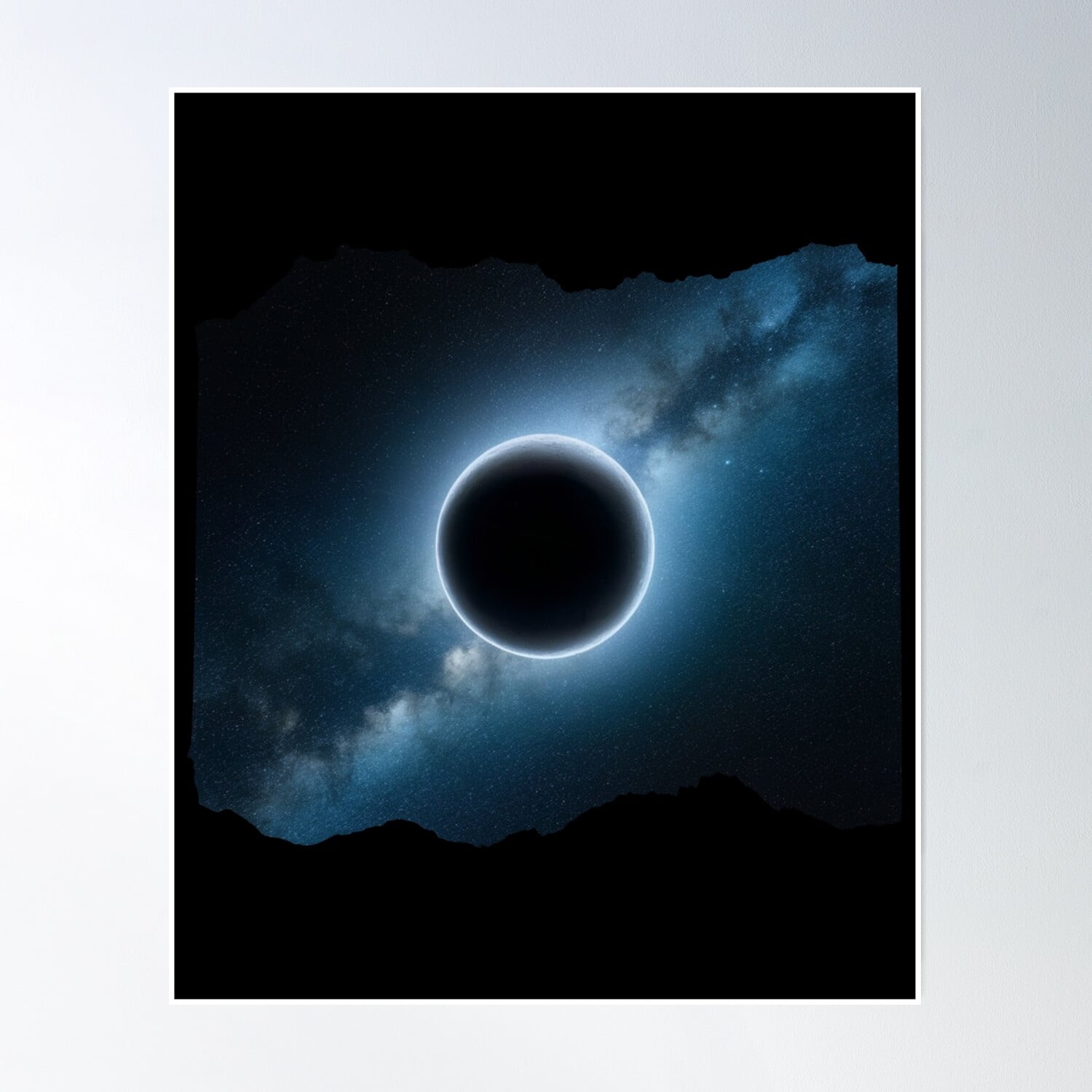 Bloom Theory Moon Eclipse Poster Wall Art, Modern Wall Decor, 24x36 ...