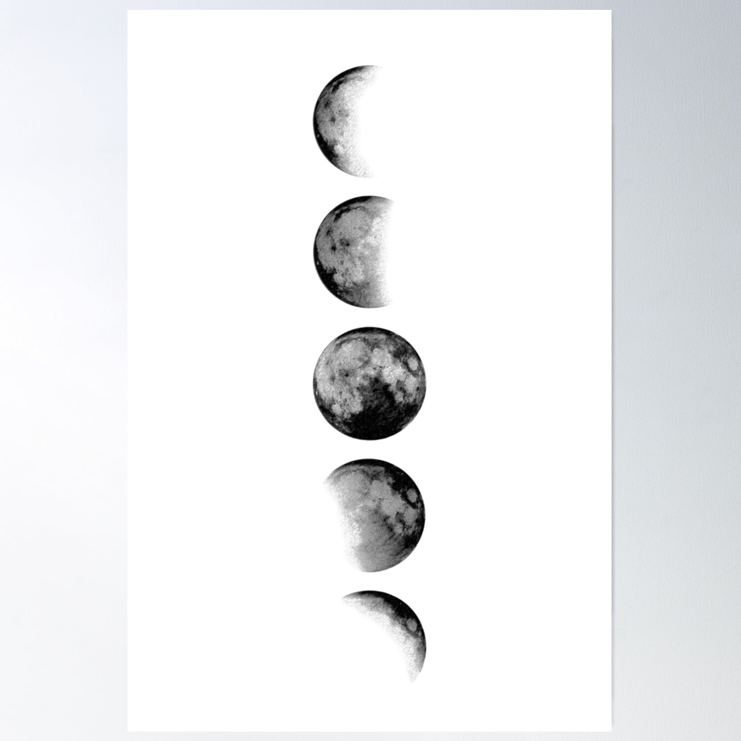 Bloom Theory Moon Phases Poster Wall Art, Modern Wall Decor, 16x24 ...