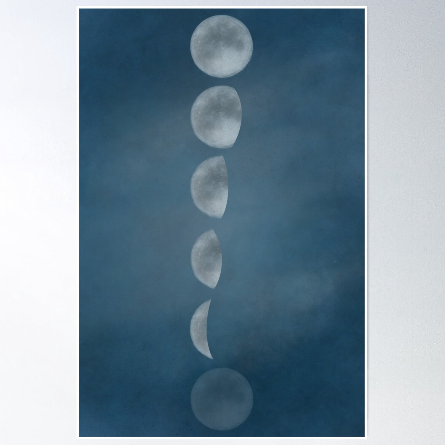 Bloom Theory Moon Phases Poster Wall Art, Modern Wall Decor, 8x12 ...