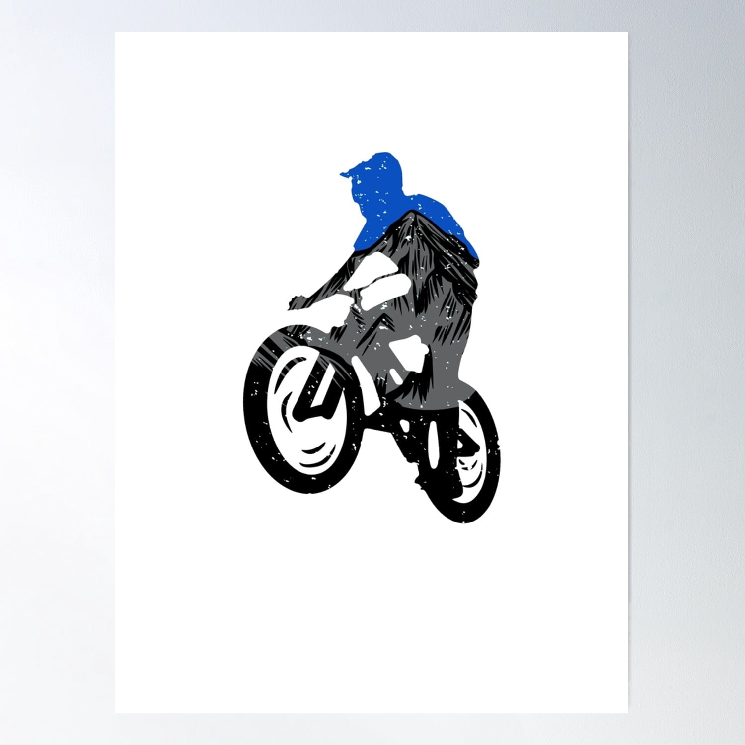 Bloom Theory Mountain Biking Poster, Life Is Going Downhill, Mountain ...