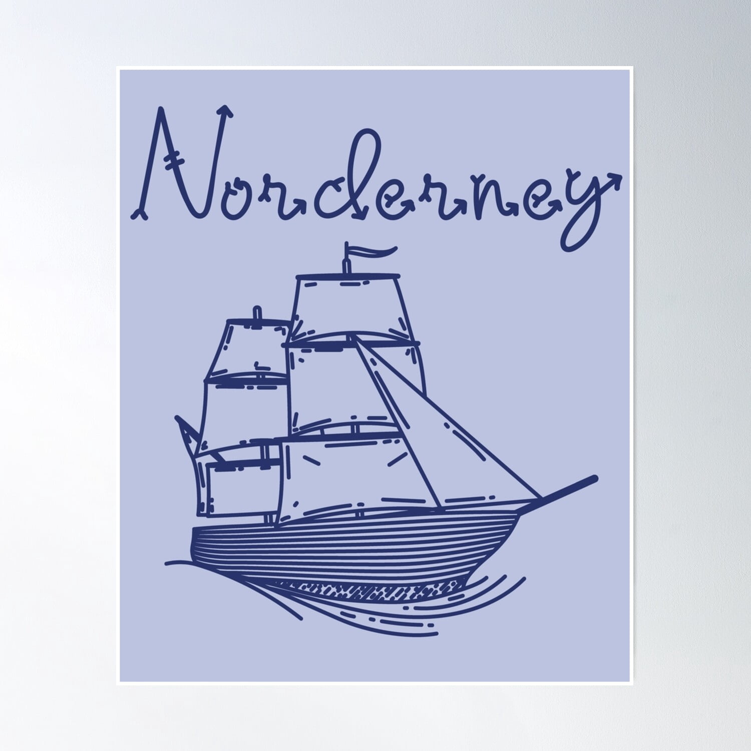 Bloom Theory Norderney Vacation North Sea Island Blue Sailing Ship ...