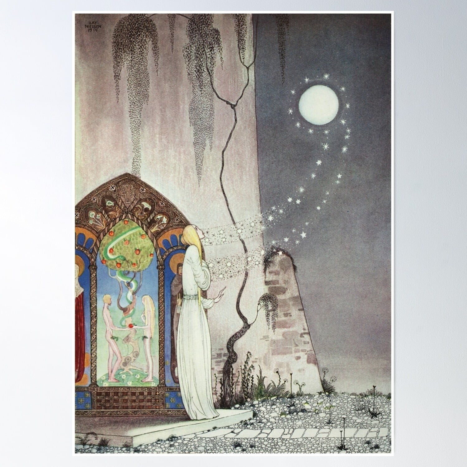 Bloom Theory Out Flew The Moon Poster Wall Art, Modern Wall Decor, 8x12 ...