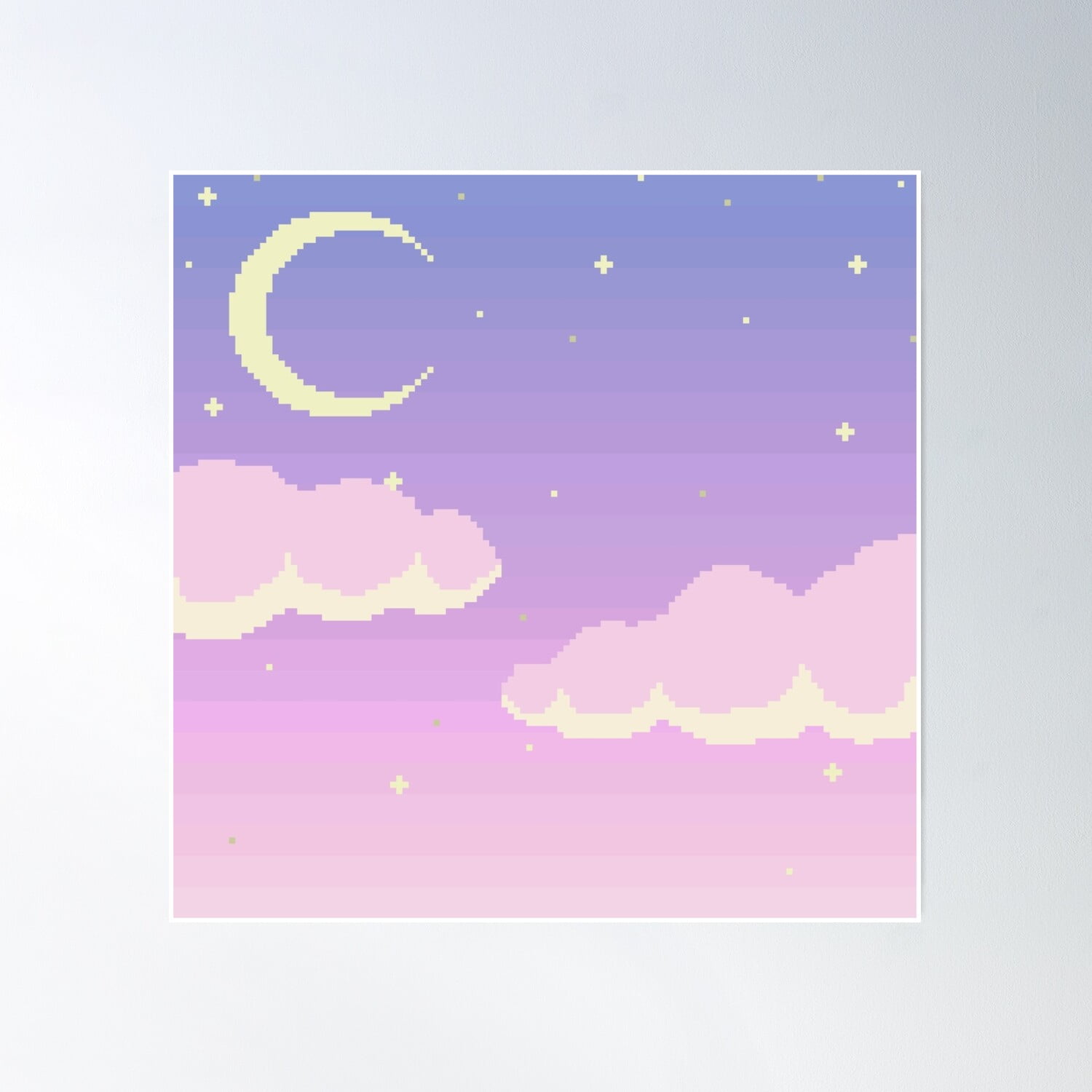 Bloom Theory Pastel Night Poster Wall Art, Modern Wall Decor, 24x36 ...