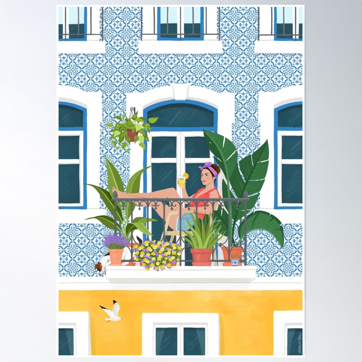 Bloom Theory Porto Poster Wall Art, Modern Wall Decor, 12x18 UNFRAMED ...