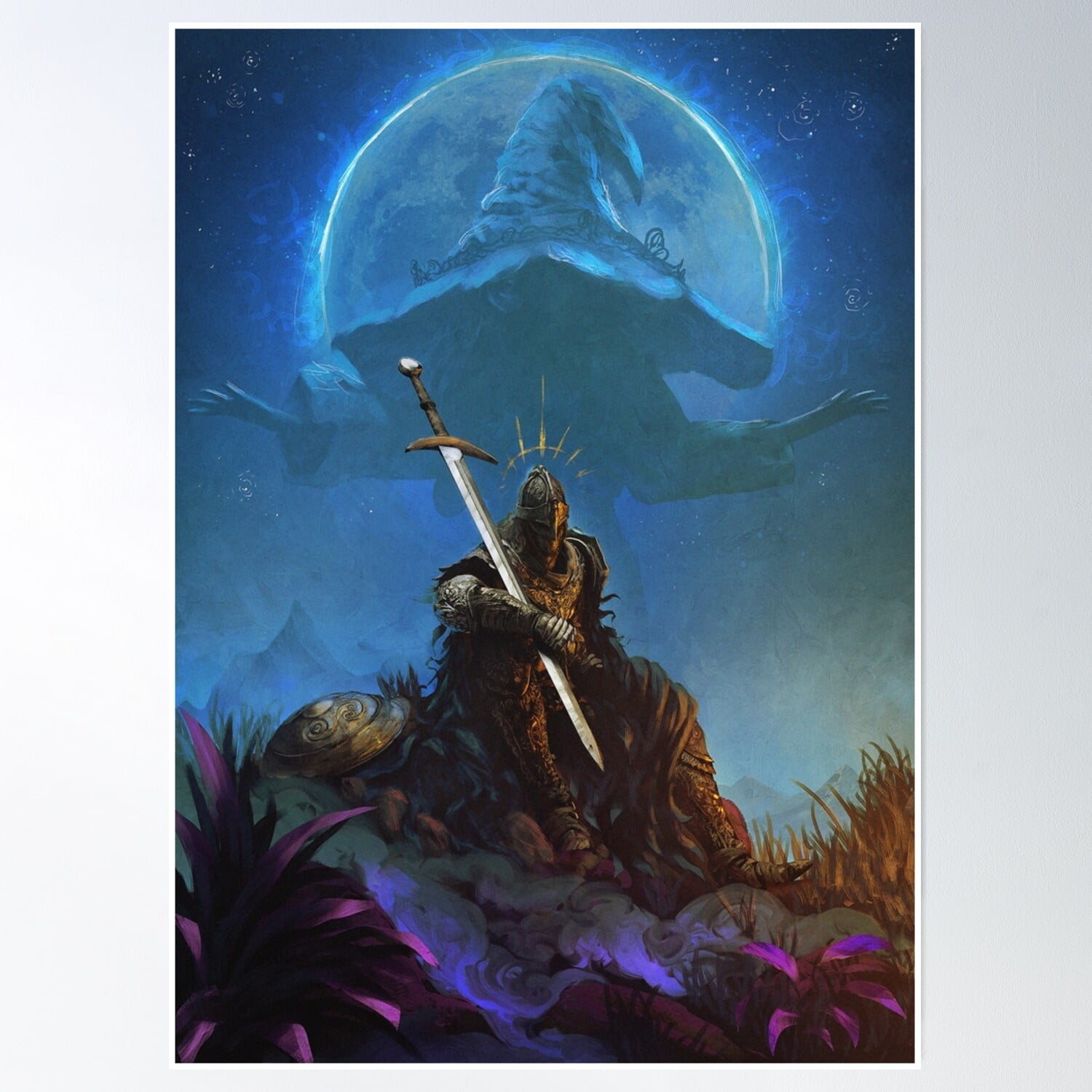 Bloom Theory Pray The Moon Poster Wall Art, Modern Wall Decor, 16x24 ...