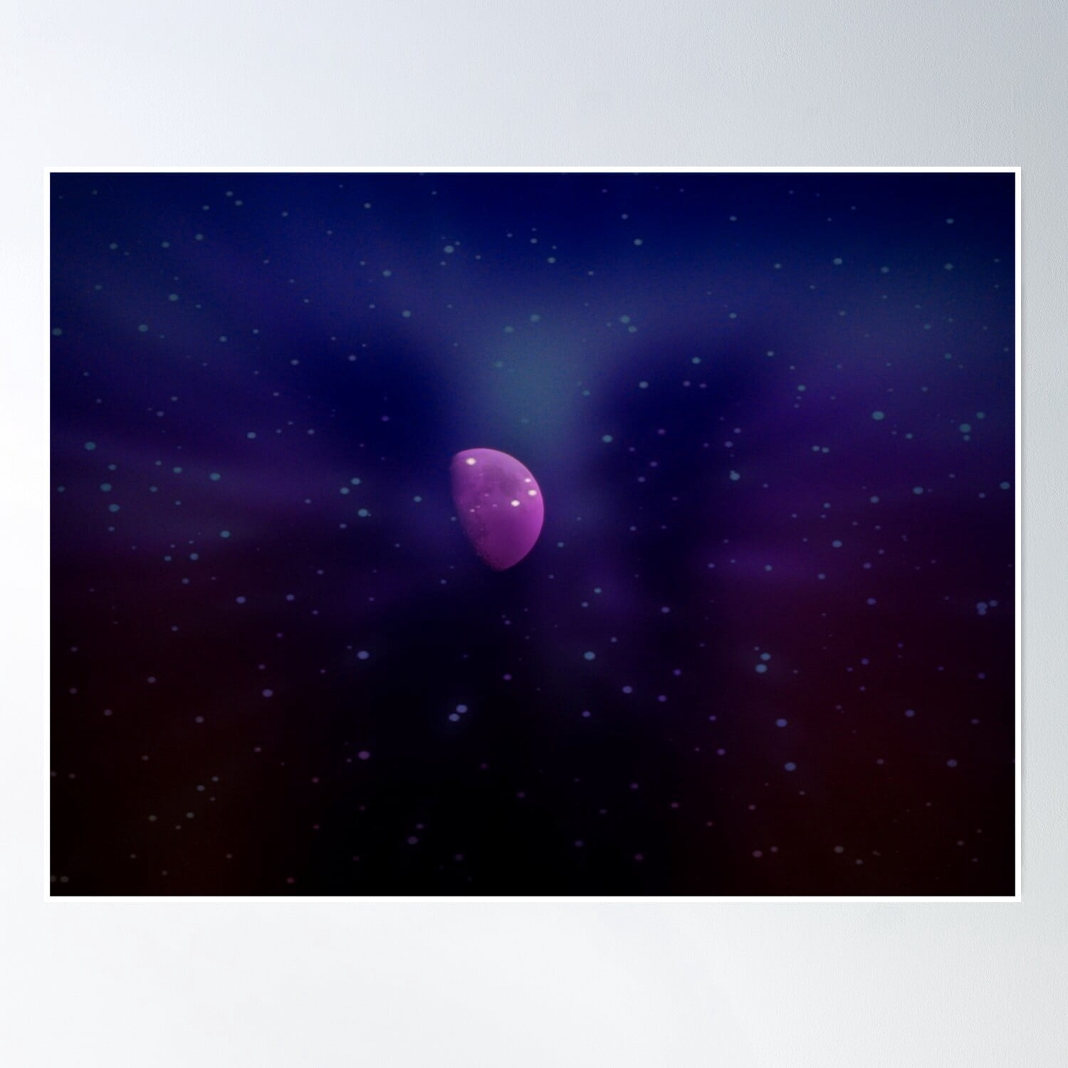 Bloom Theory Psychedelic Moon Poster Wall Art, Modern Wall Decor, 8x12 ...