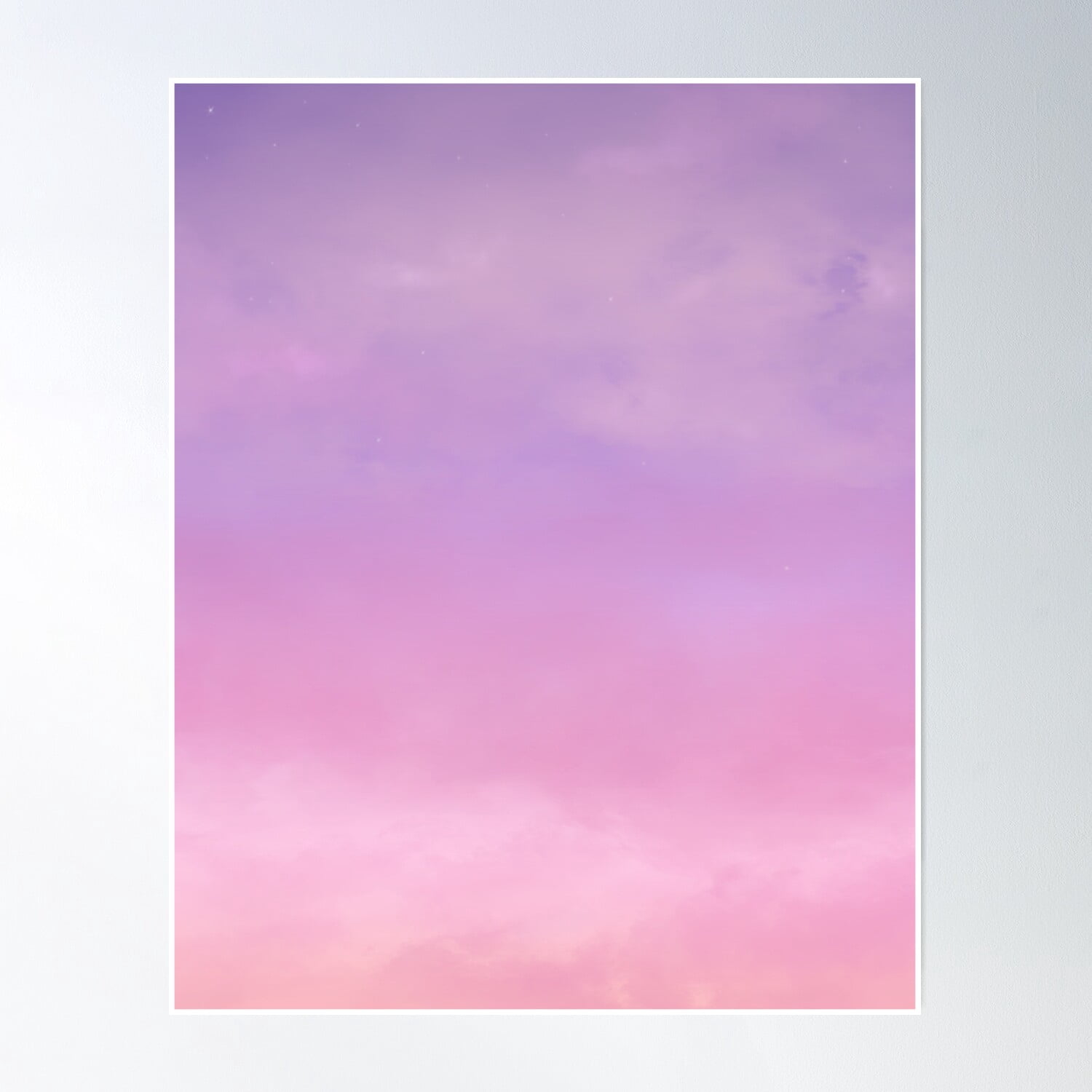 Bloom Theory Purple Dusk Sky Poster Wall Art, Modern Wall Decor, 12x18 ...