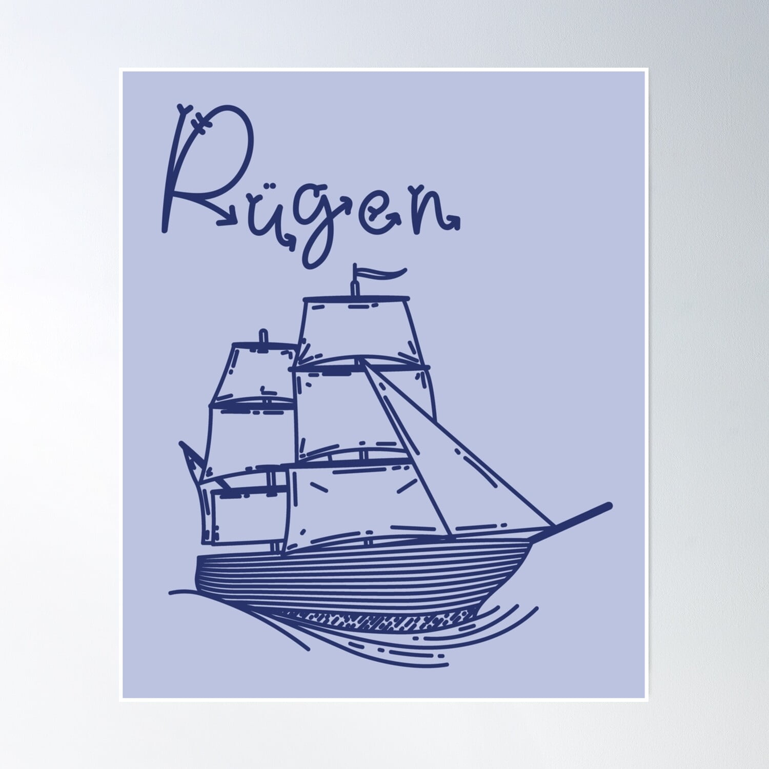 Bloom Theory Rügen Baltic Sea Island Vacation With Blue Sailing Ship ...