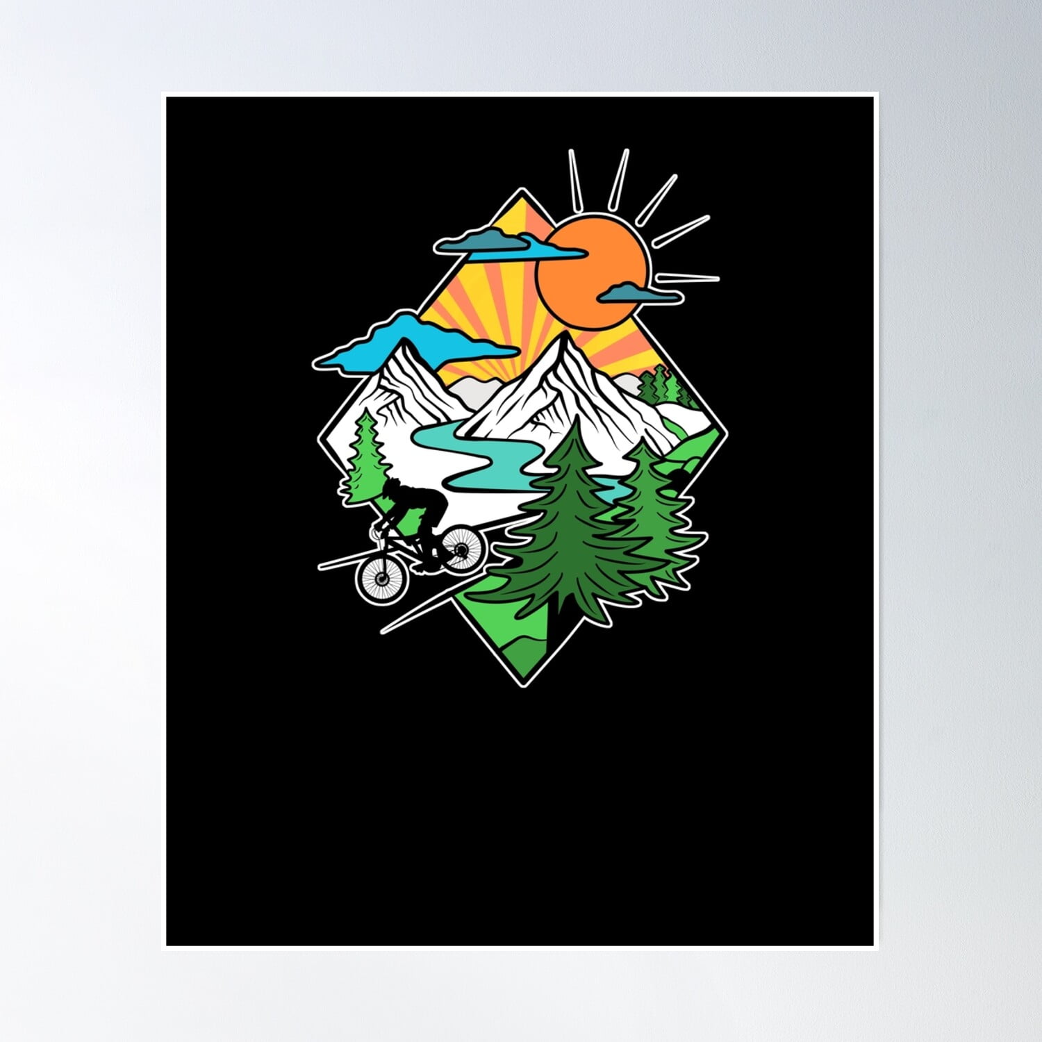 Bloom Theory Retro Mtb Mountainbiking In Nature Downhill Down The ...