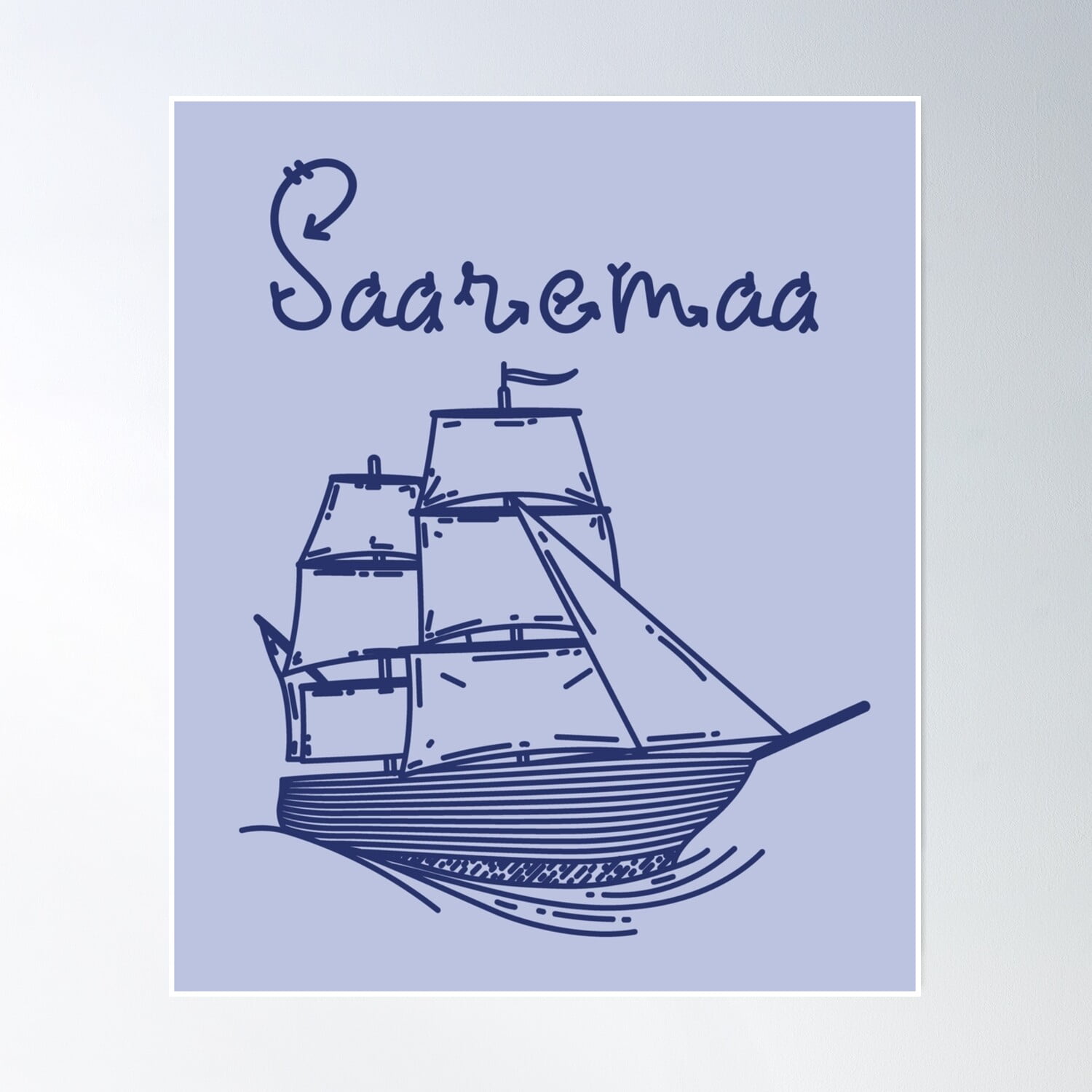 Bloom Theory Saaremaa Baltic Sea Island Vacation Blue Sailing Ship ...