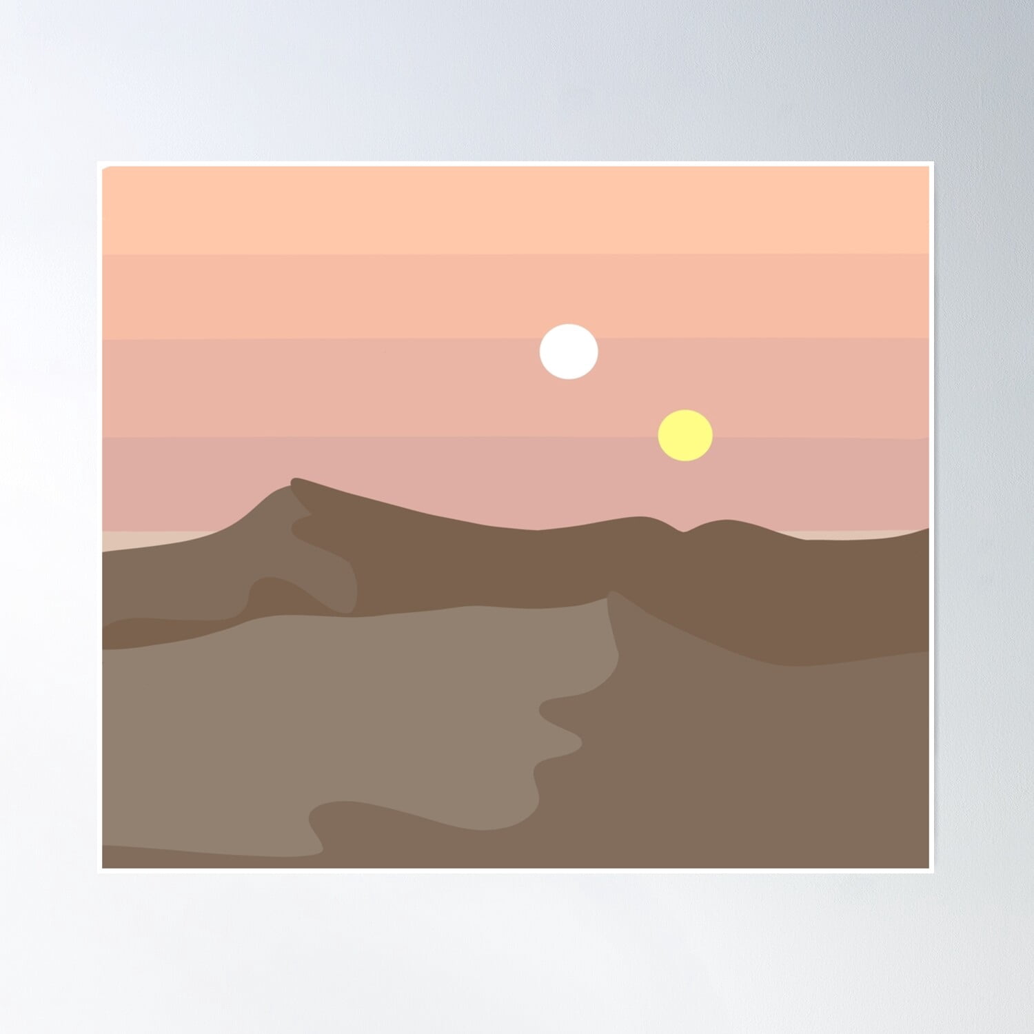 Bloom Theory Sand Planet Poster Wall Art, Modern Wall Decor, 12x18 ...