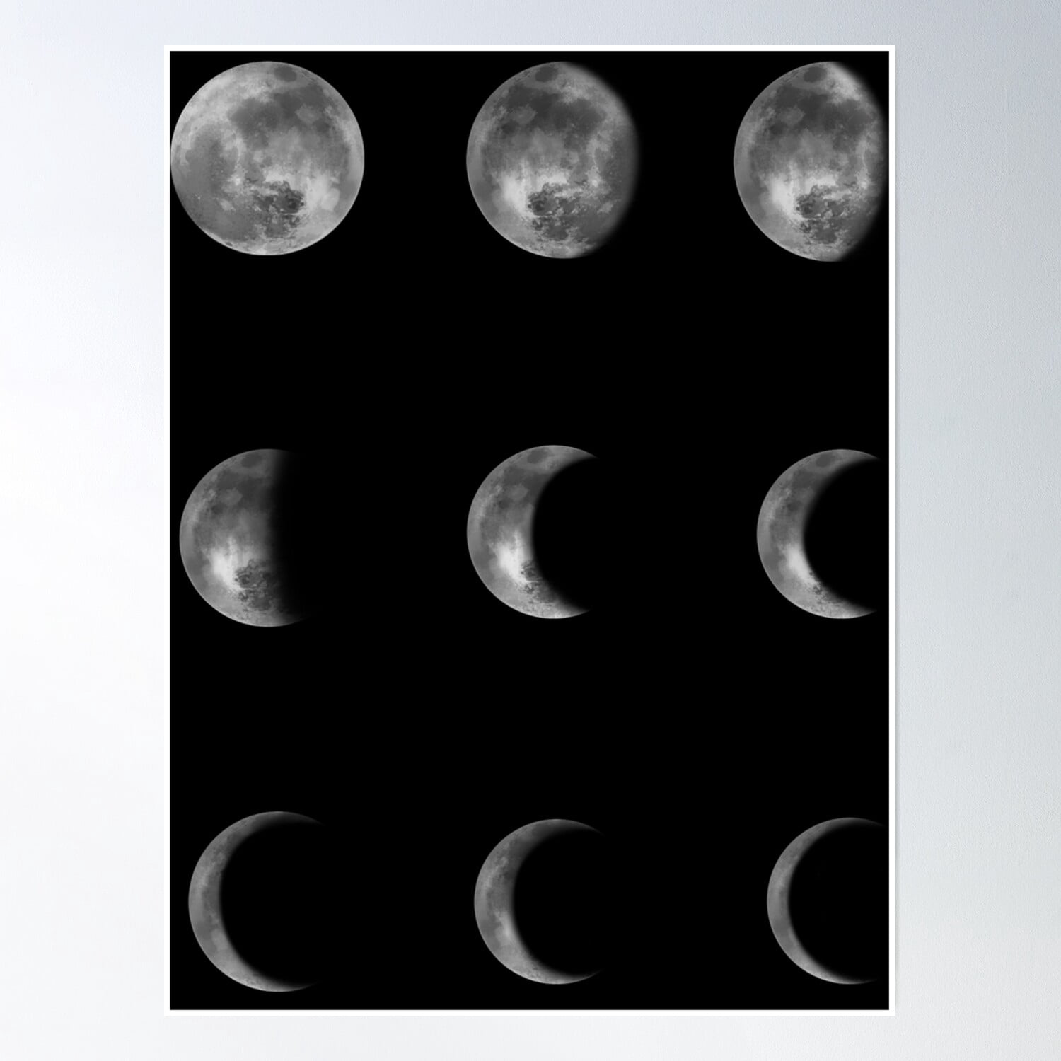 Bloom Theory Stages Of Moon Pack Poster Wall Art, Modern Wall Decor ...