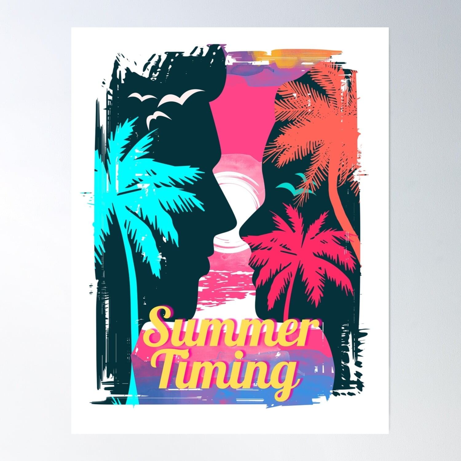 Bloom Theory Summer Timing Poster Wall Art, Modern Wall Decor, 8x12 ...