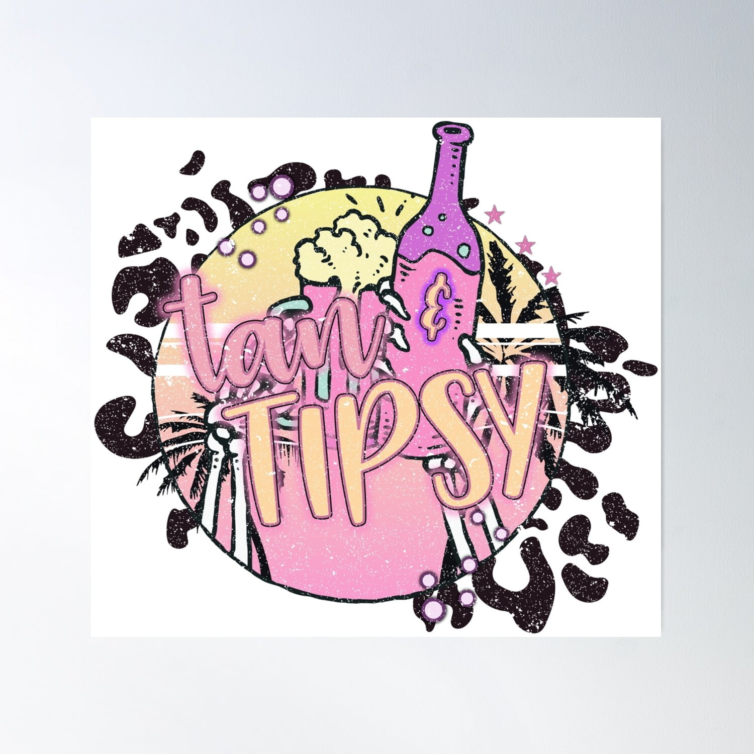 Bloom Theory Tam Tipsy | Summer Vacation Loading Poster Wall Art ...