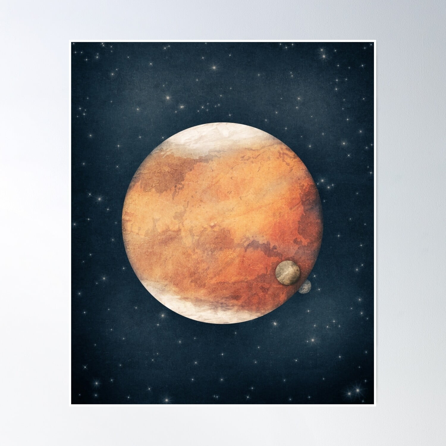 Bloom Theory The Red Planet Poster Wall Art, Modern Wall Decor, 16x24 ...