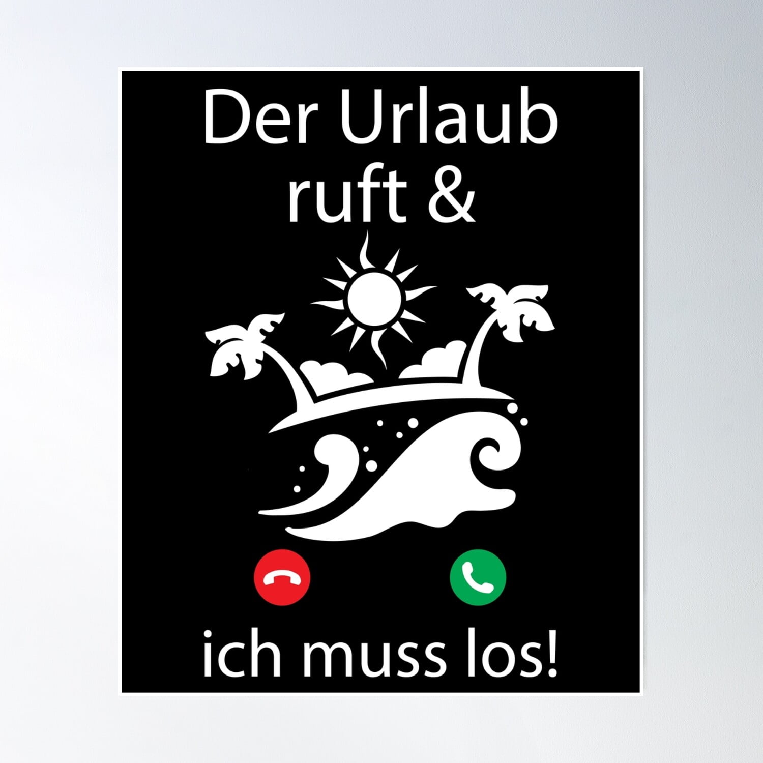 Bloom Theory The Vacation Is Calling Poster Wall Art, Modern Wall Decor ...