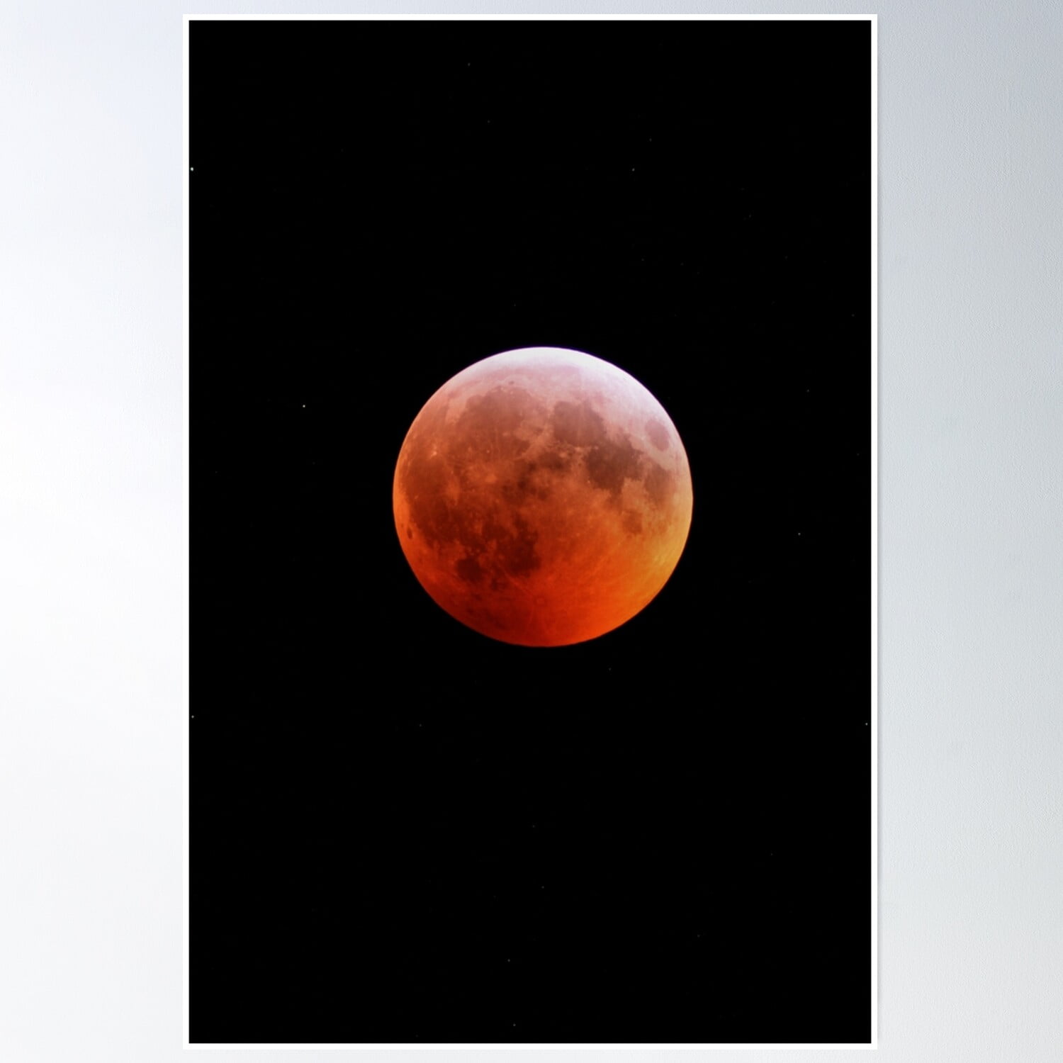 Bloom Theory Umbral Lunar Eclipse Poster Wall Art, Modern Wall Decor ...