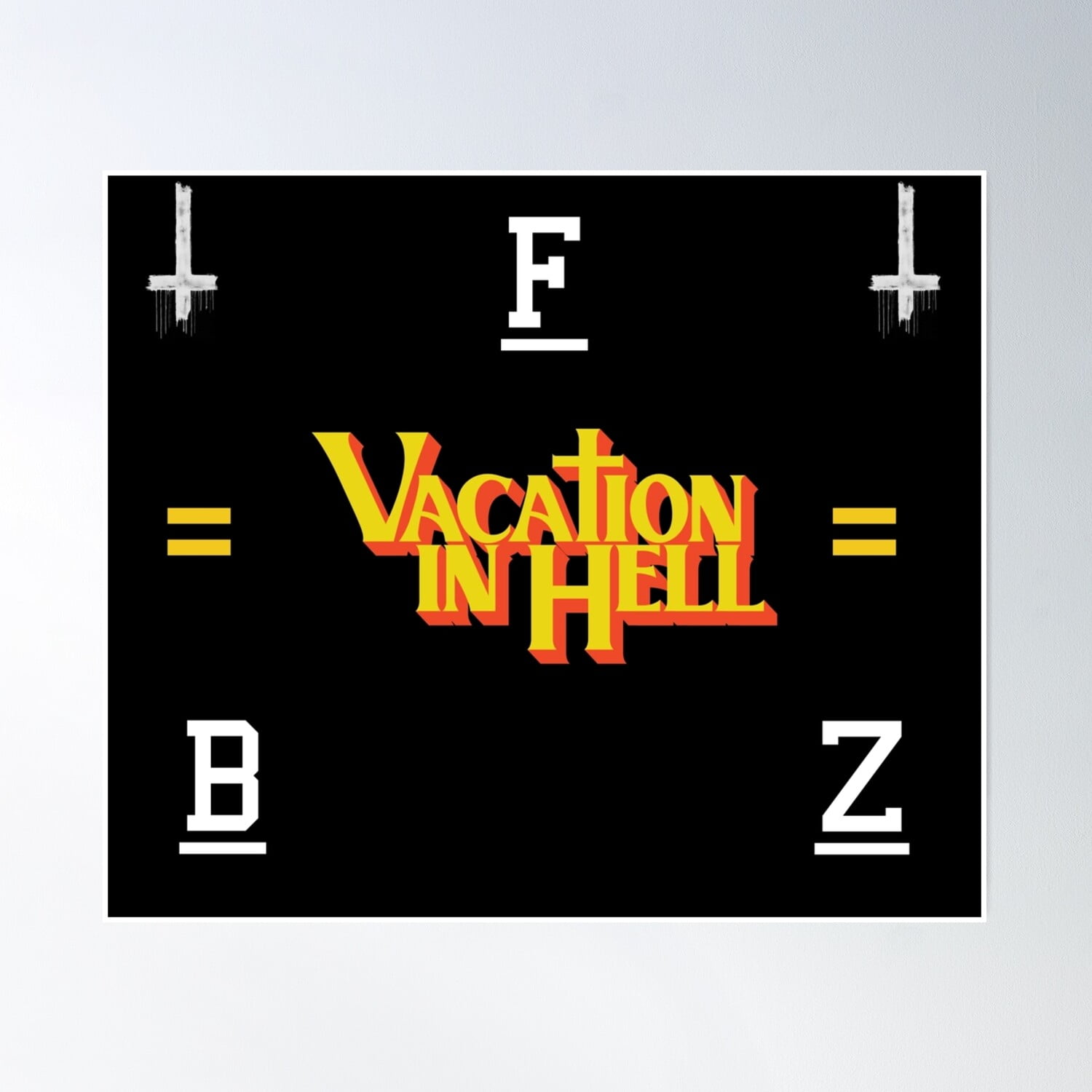 Bloom Theory Vacation In Hell - Flatbush Zombies Poster Wall Art, Modern Wall Decor, 8x12 ...