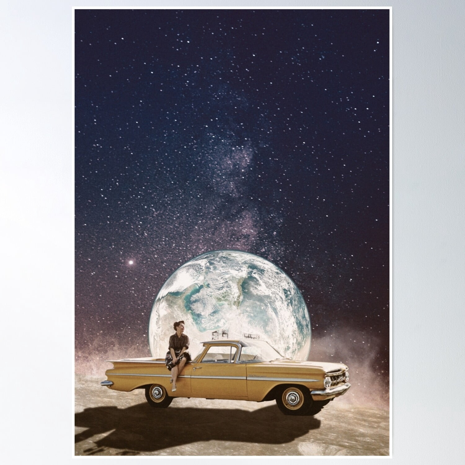 Bloom Theory Vacation On The Moon | Vintage Car On The Moon | Retro ...