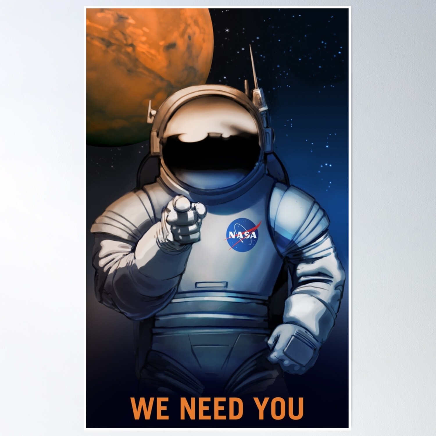 Bloom Theory We Need You Nasa Mars Recruitment Poster Moon Poster Wall ...