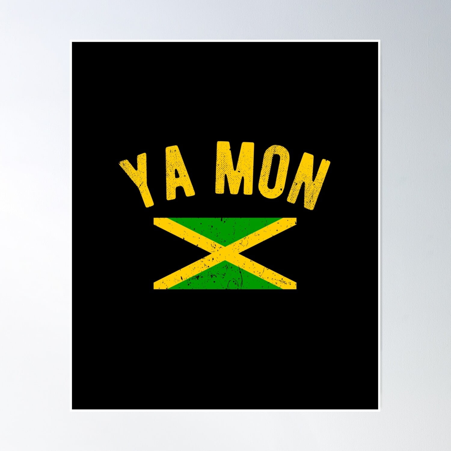 Bloom Theory Ya Mon Jamaica Slang Funny Jamaican Phrase Poster Wall Art ...
