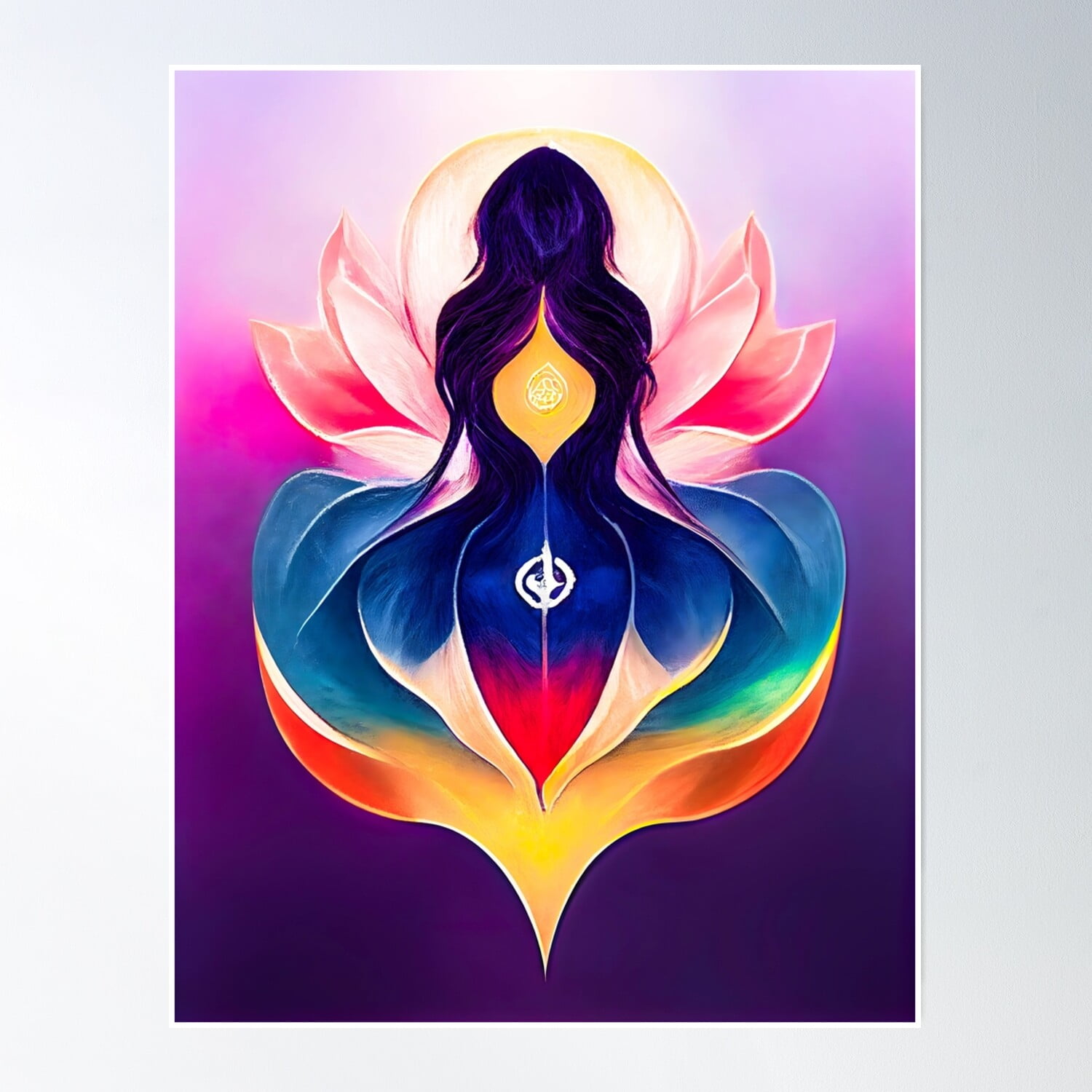 Bloom Theory Yoni Flower Of The Sacred Feminine And The Divine Feminine Poster Wall Art, Modern ...