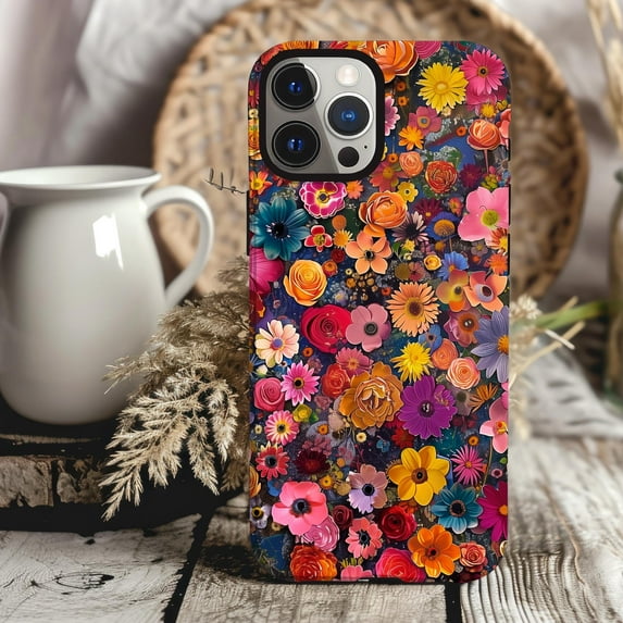 Bloom Watercolor Case With Soft 3D Floral Artwork Style for iPhone 17 ...