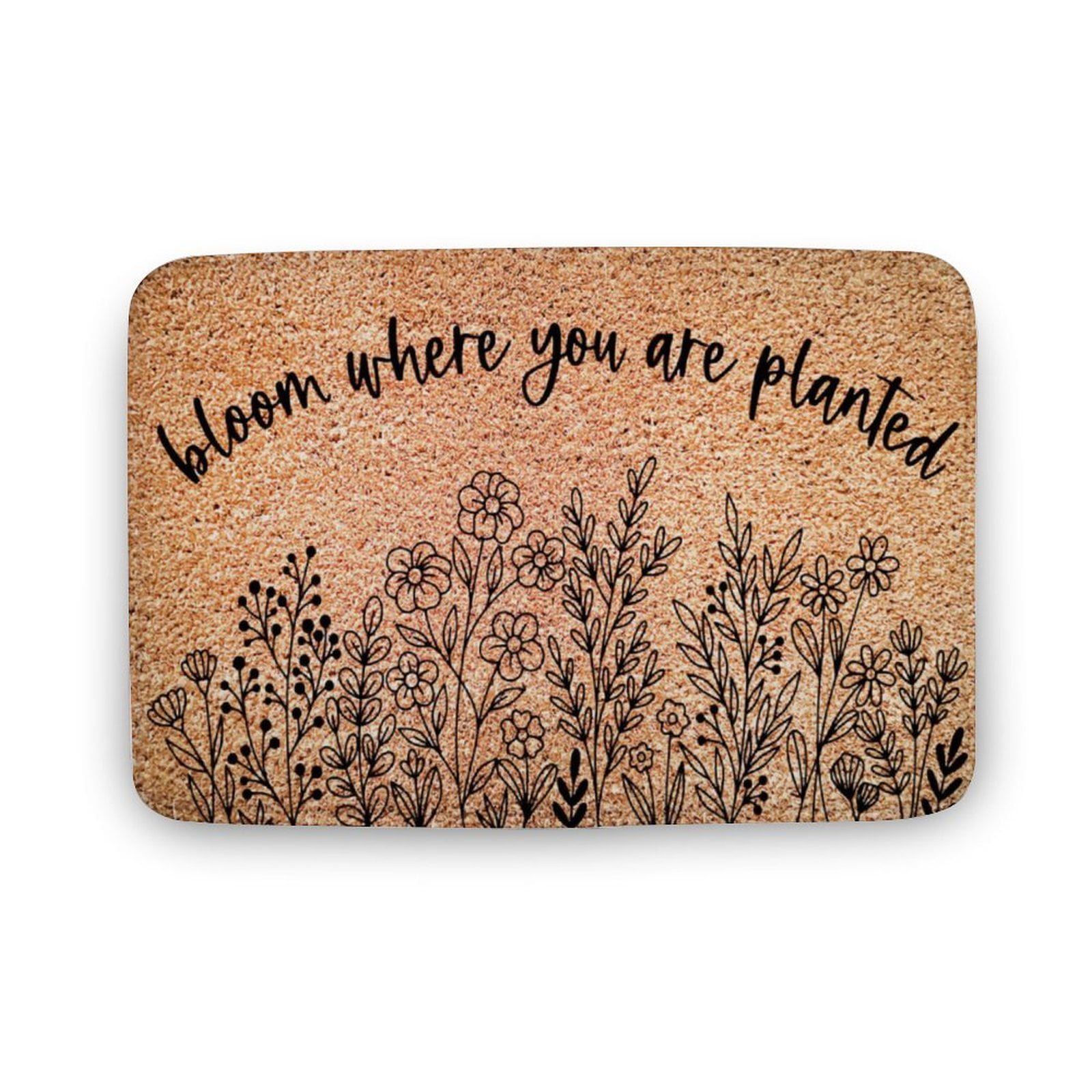 Bloom Where You Are Planted , Spring Welcome Mat, Positive Door Mat ...