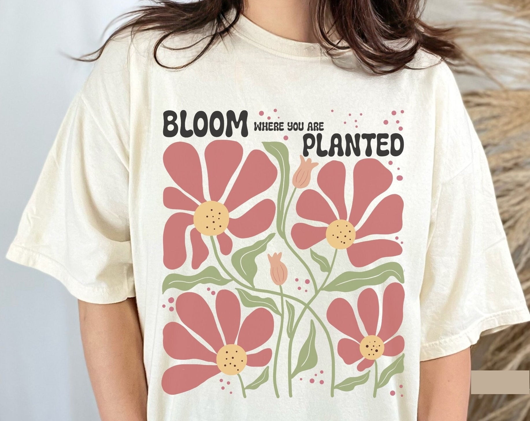 Bloom Where You are Planted Shirt, Boho Wildflower T-Shirt, Flower Shirt Aesthetic tee - Walmart.com