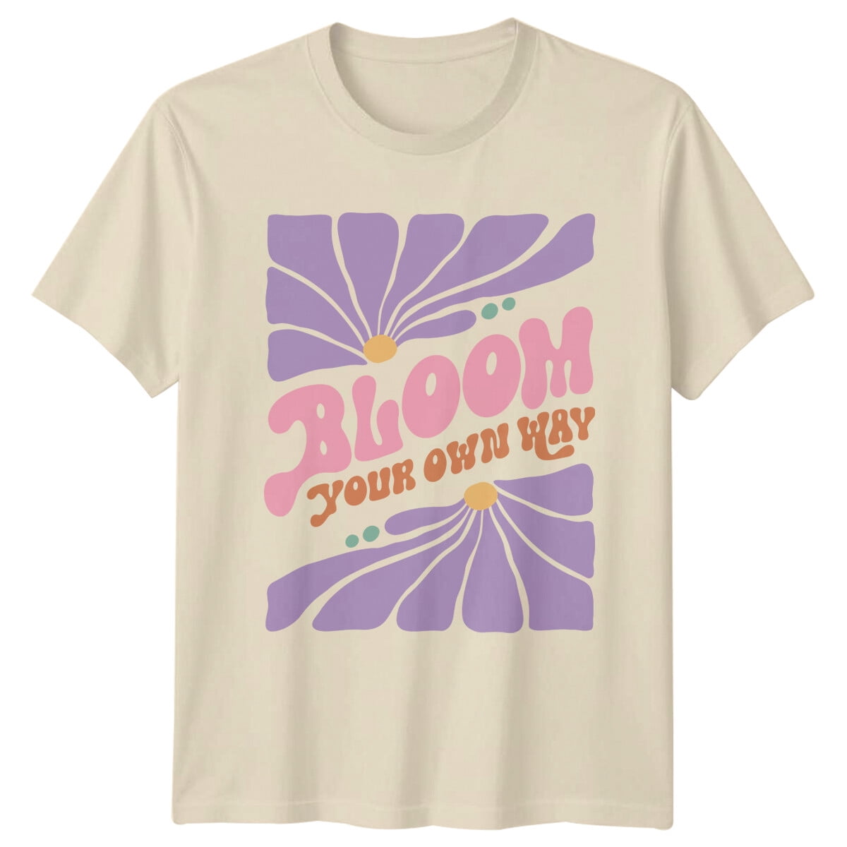 Bloom Your Own Way Floral Boho Nature Women'S Men'S Graphic T-Shirt All ...