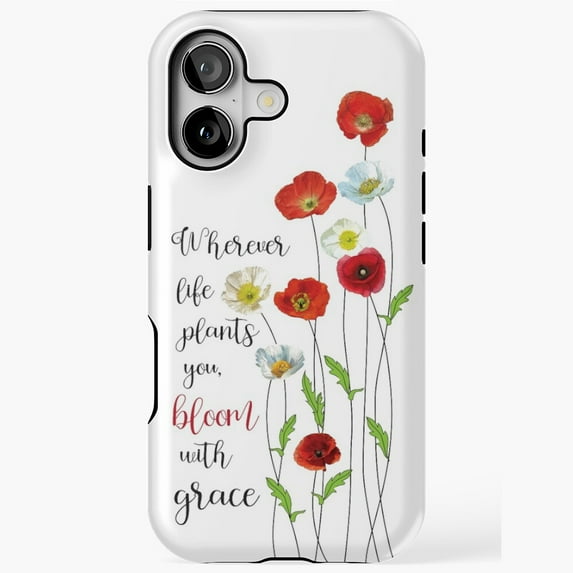 Bloom with Grace Elegant Flower Art for iPhone 17 to 11 Pro Max ...