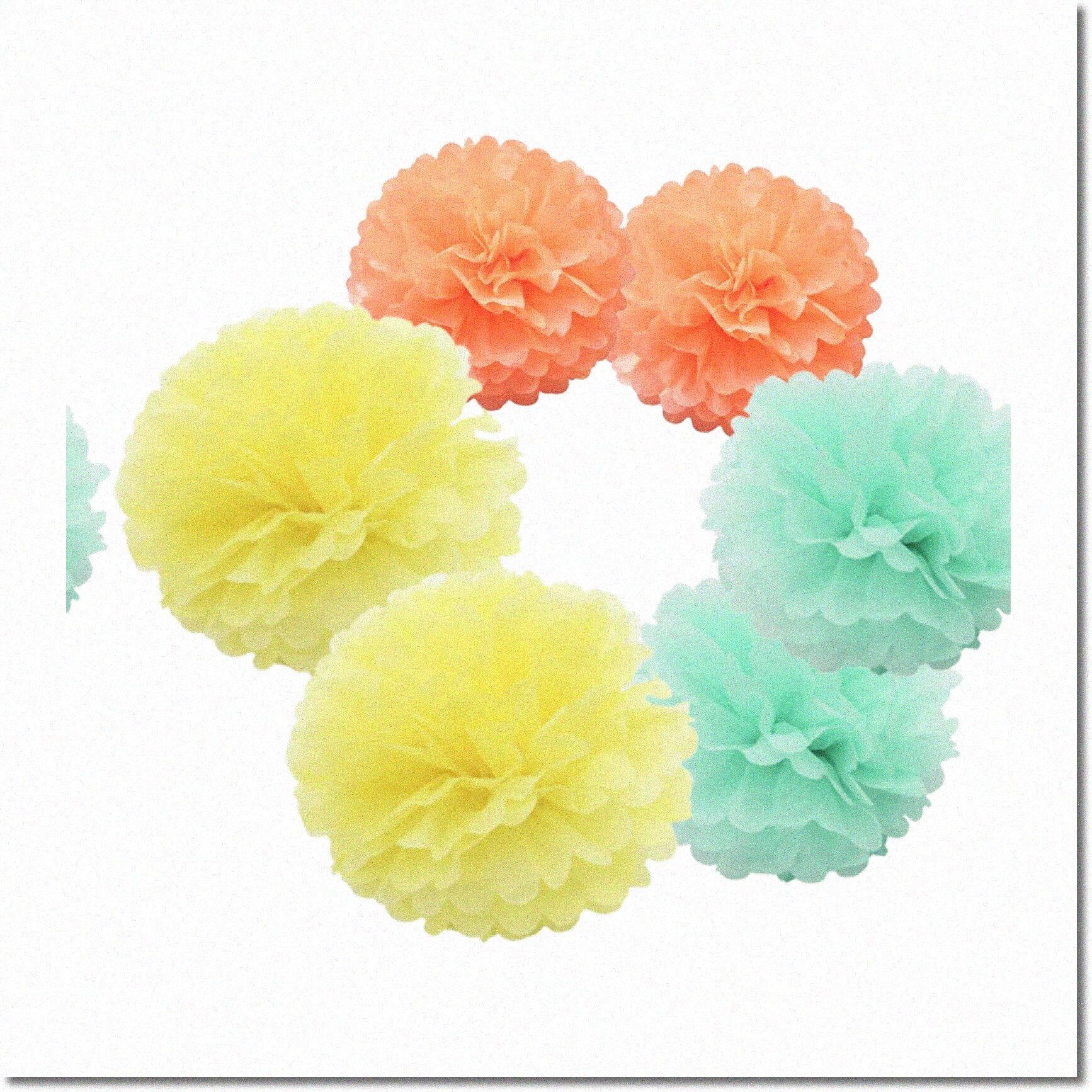 BloomCraft Tissue Blossoms - 15pcs 8-10-12 inch Paper Flower Balls for ...