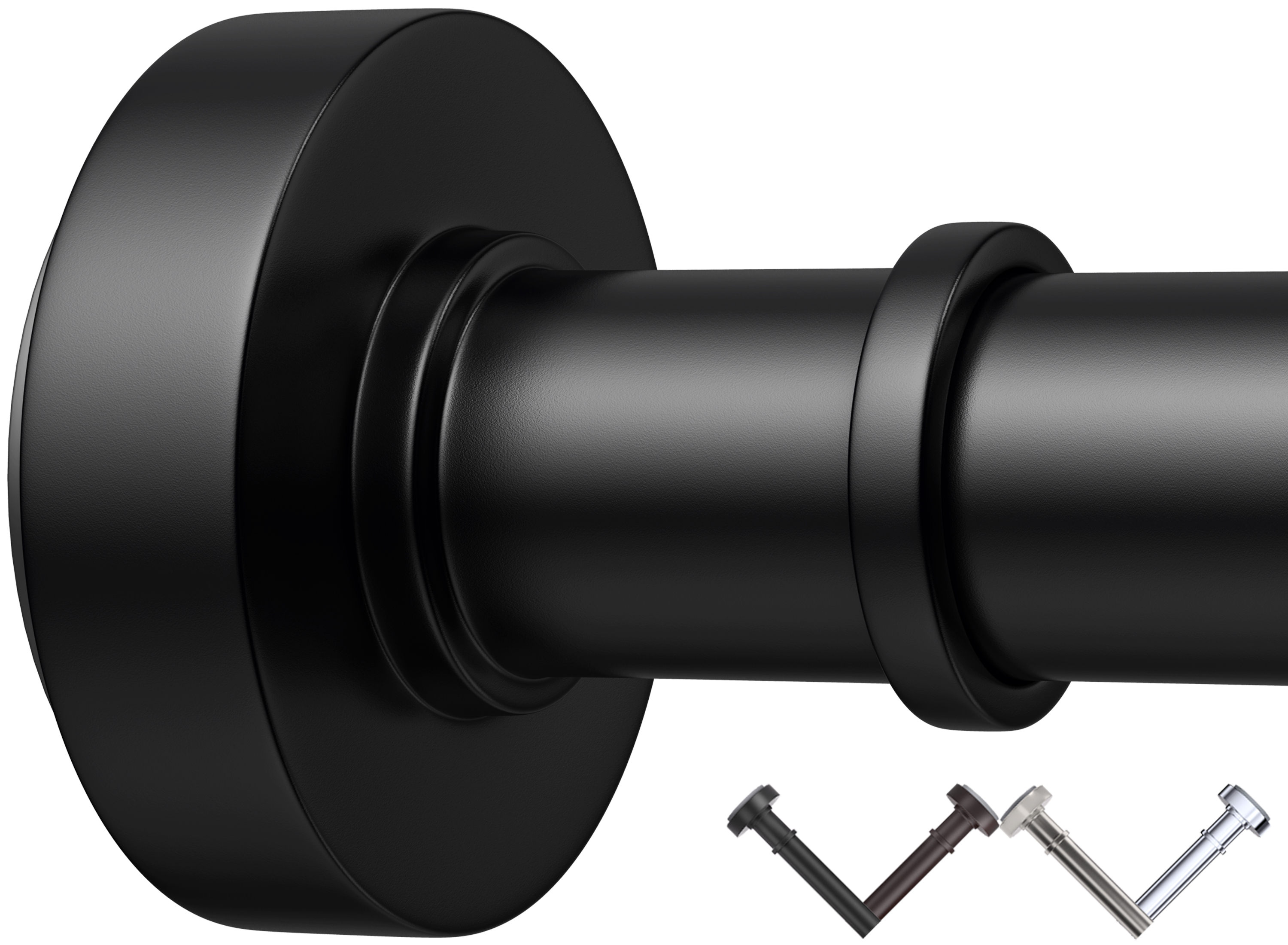 Inevnen No Drill Tension Rods Spring Tension Rods 21.7 to 35.4 Inch ...