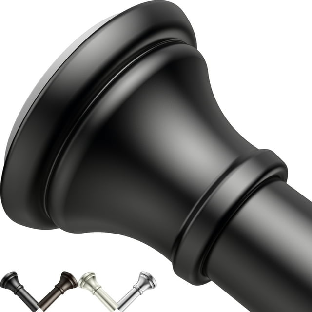 BloomFlower Bathroom Adjustable Shower Curtain Rod, 43-72 inches, Matte ...