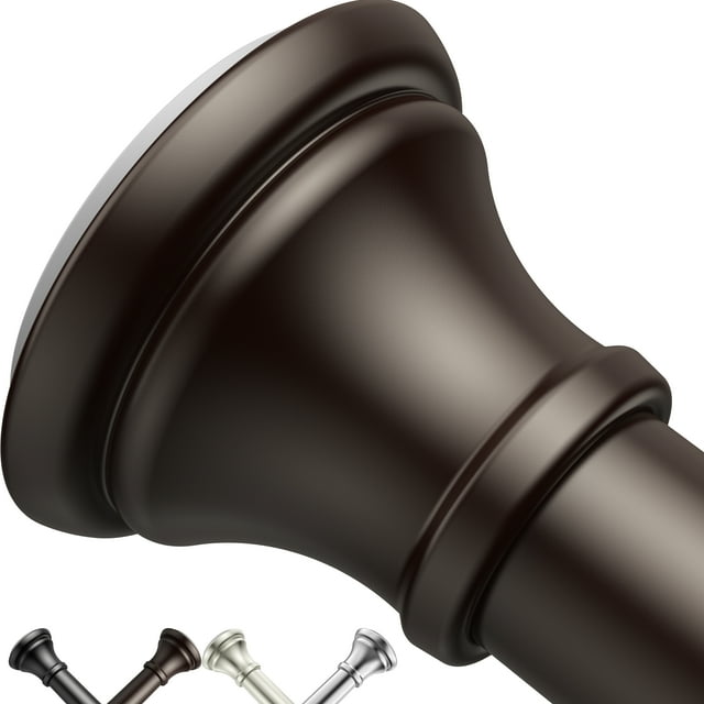 BloomFlower Bronze Bathroom Shower Curtain Rod, 43-72 inches, Rust ...