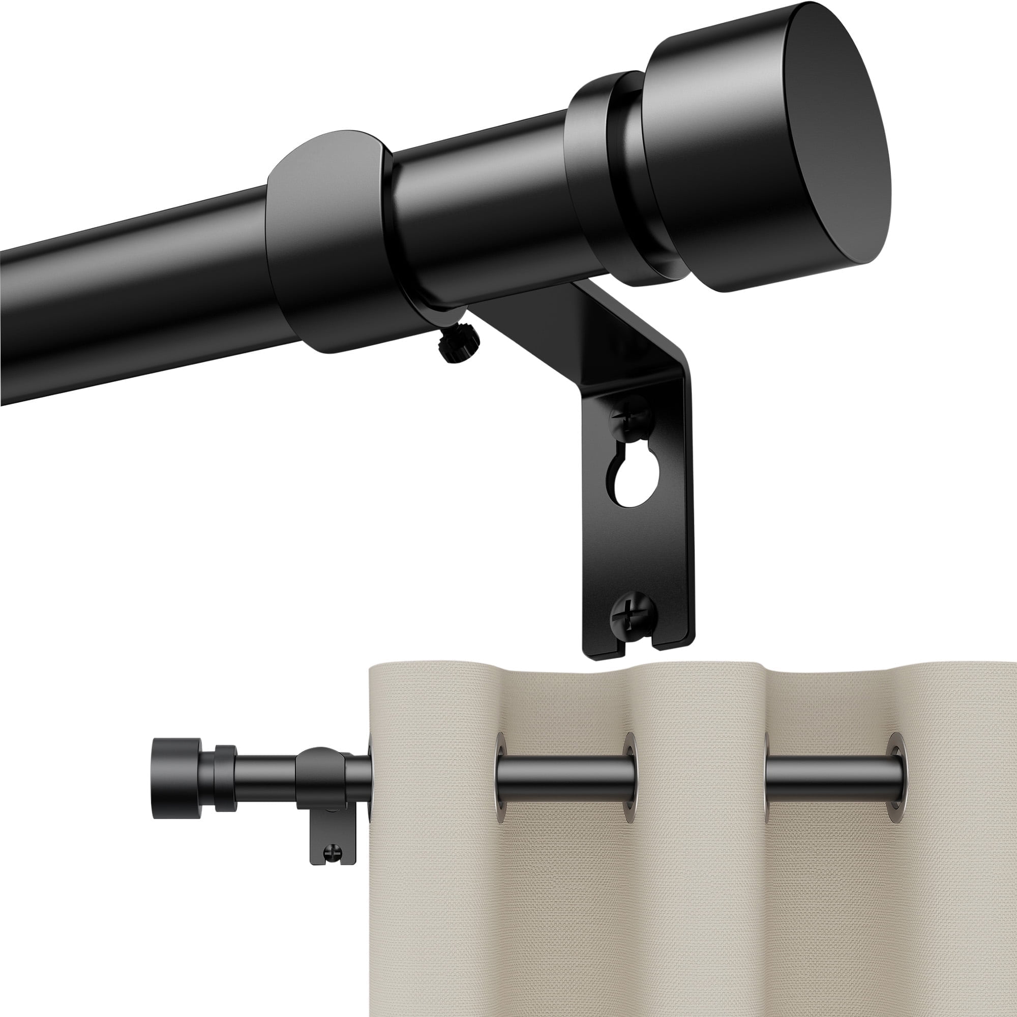 BloomFlower Curtain Rods 18-152 inch, for Window 144 Inch, Adjustable ...