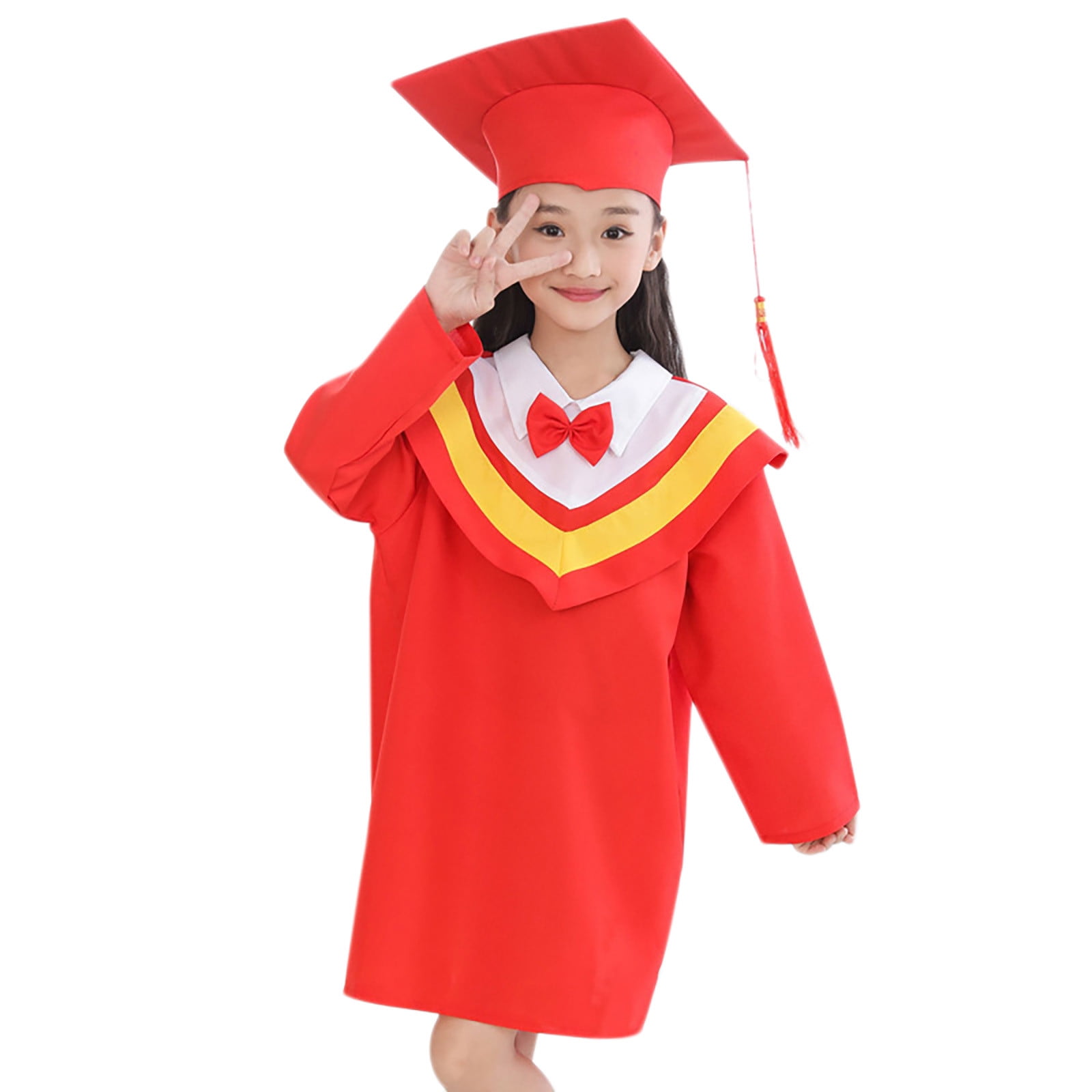 BloomJoy 2-12T Preschool Graduation Cap Gown Class of 2025 Tassel Set ...