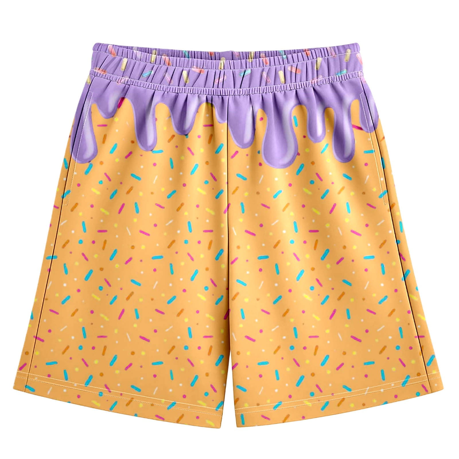 BloomJoy Big Kid 2-14T Ice Cream Shorts Baseball Boy Summer Preppy Boy Swim Trunks Toddler Beach ...