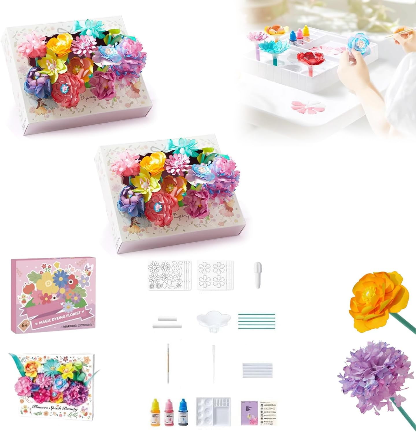 BloomJoy Magic Petal Flower Kit, Bloomjoy Magic Petal Flower Art Kit, Fantasy Art-Magical ...