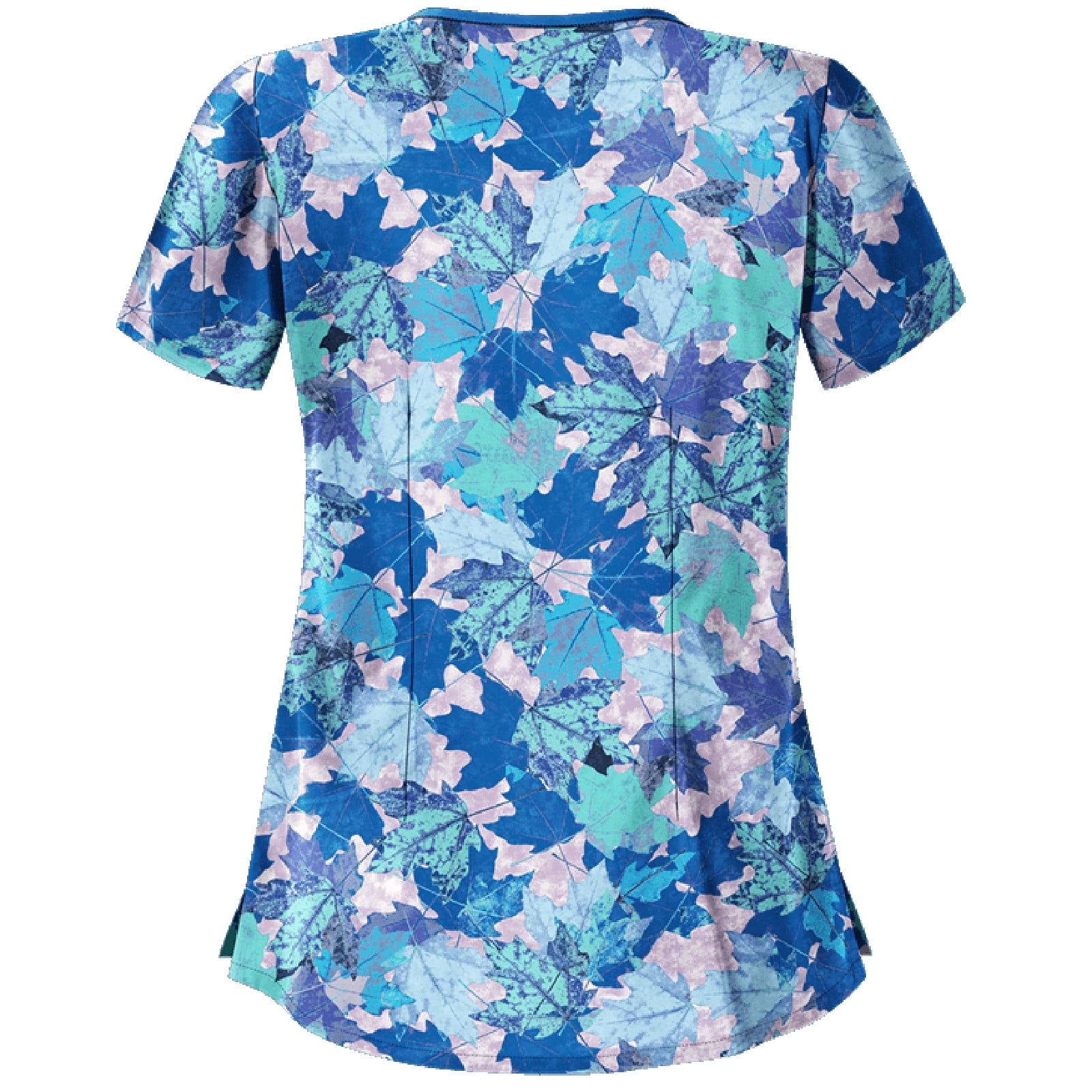 BloomJoy Scrubs for Women Ladies Short Sleeve V-neck Pocket Workwear ...