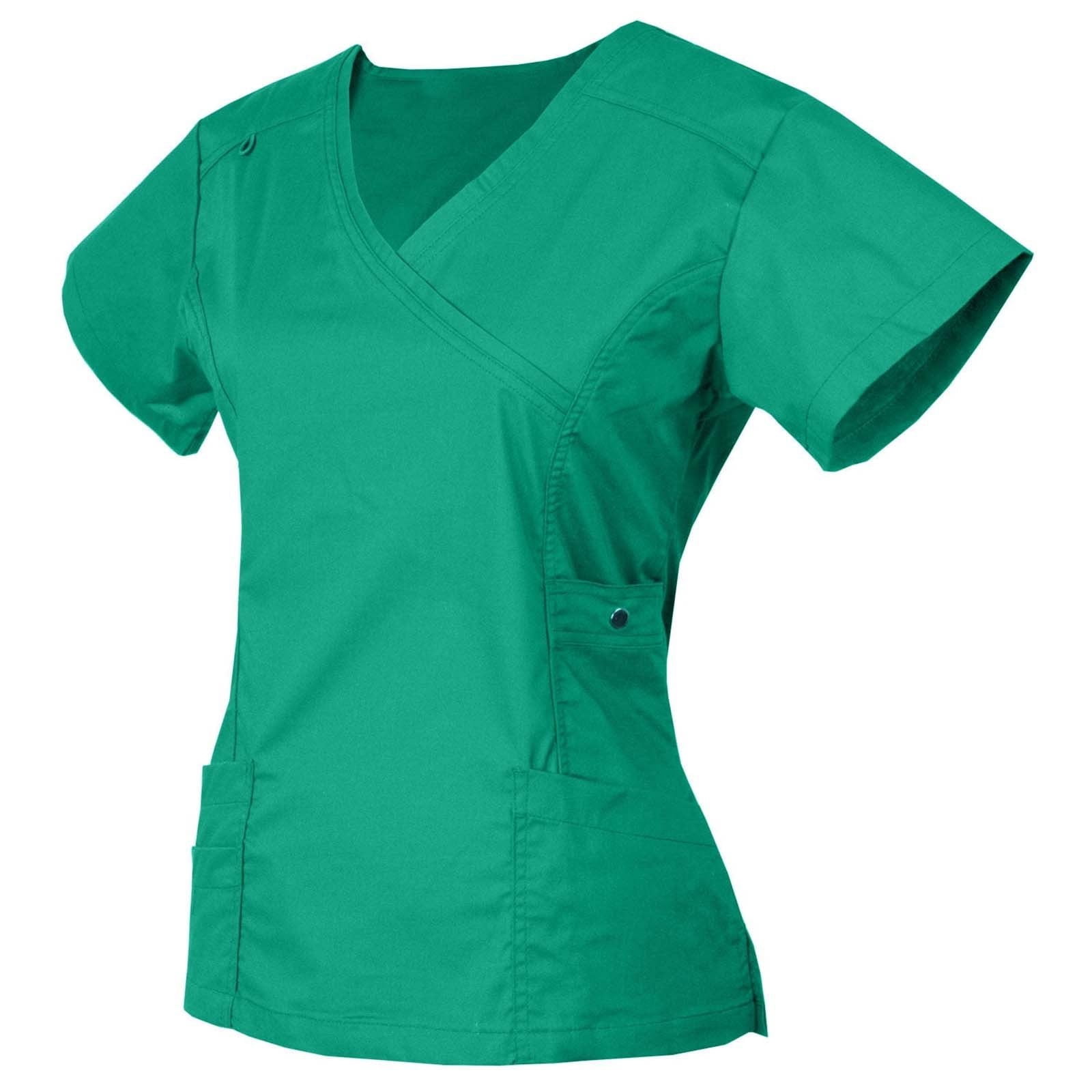 BloomJoy Scrubs for Women Staff Outfit With V Neckline Short Sleeve And ...