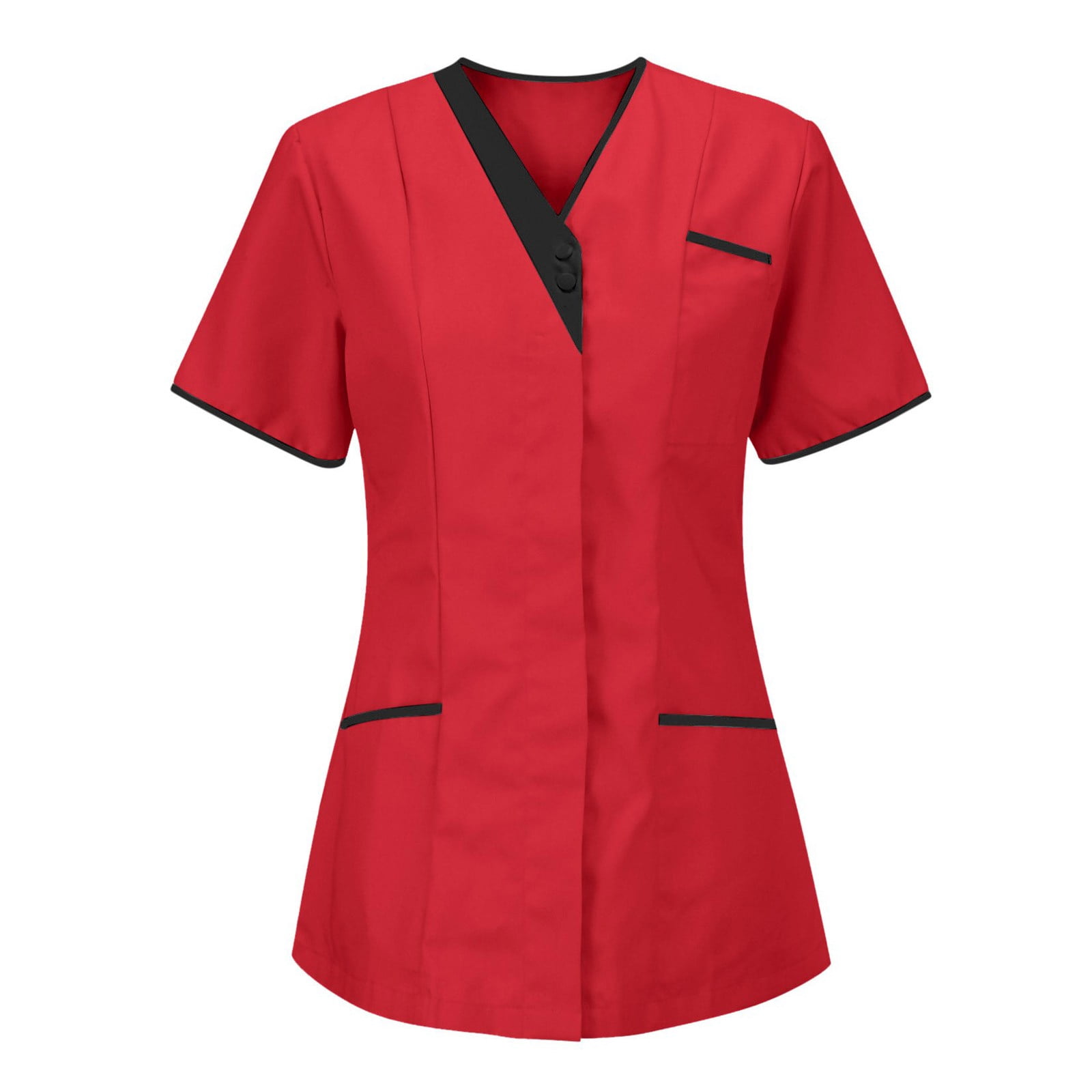 BloomJoy Scrubs for Women V Neck Pocket T Shirt For Healthcare Workers ...