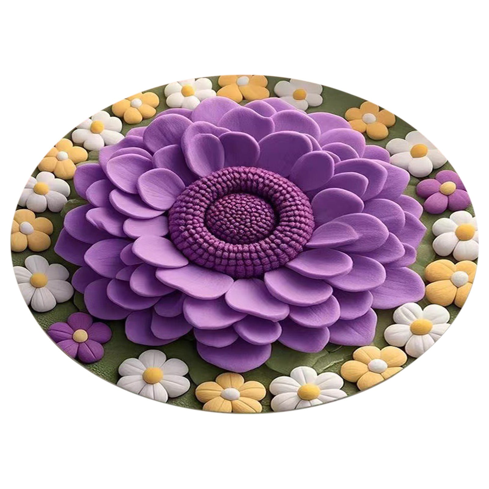 BloomLoom Round Area Rugs,Plush & Diatomaceous Earth Floor Mat ...