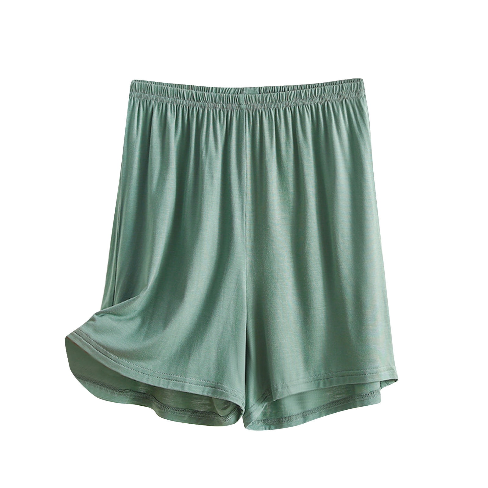 Bloomae Modal Soft Lounge Shorts for Women Plus Size High Waist Casual ...