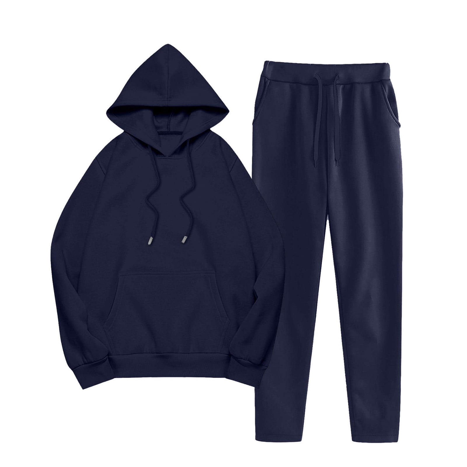 Bloomae Two Piece Tracksuit for Women Lightwieght Drawstring Long ...