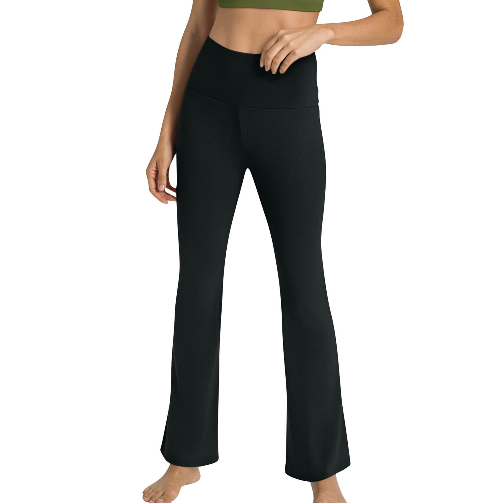 Bloomae Women's Wide Leg Yoga Pants Bootcut Workout Flare Leggings ...