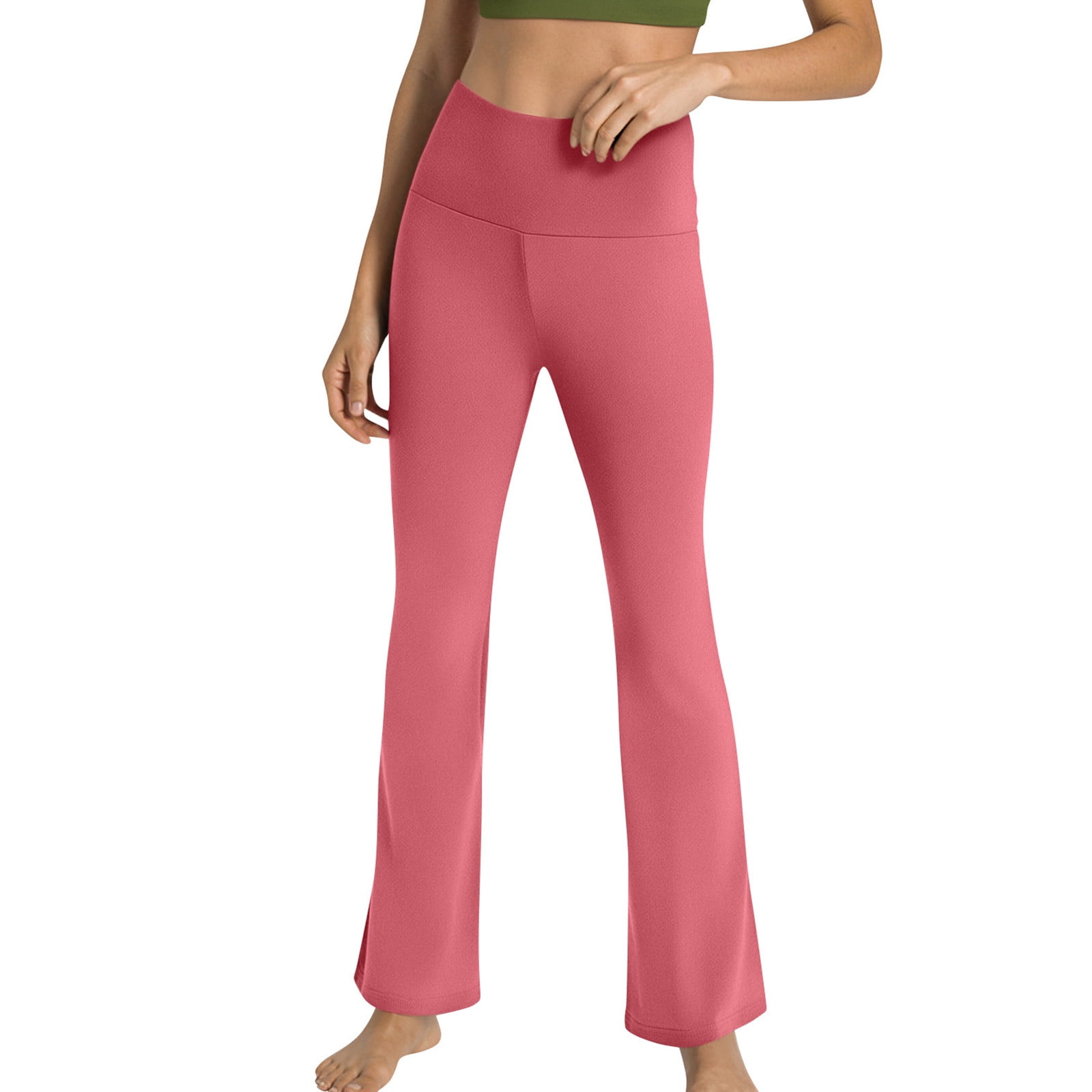 Bloomae Women's Wide Leg Yoga Pants Bootcut Workout Flare Leggings ...