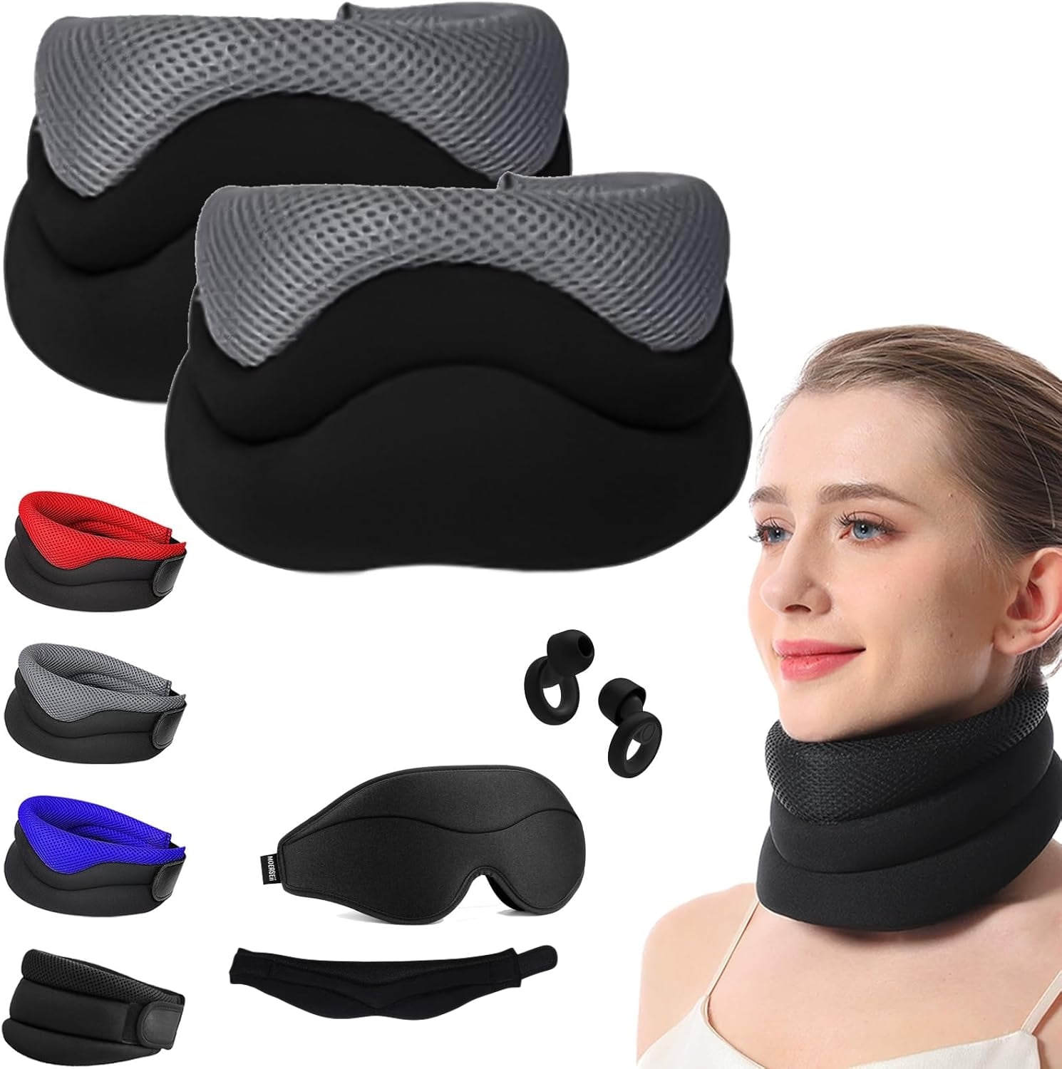 Bloomella Anti Sleep Apnea Neck Brace, Adjustable 3-Stage Neck Support ...