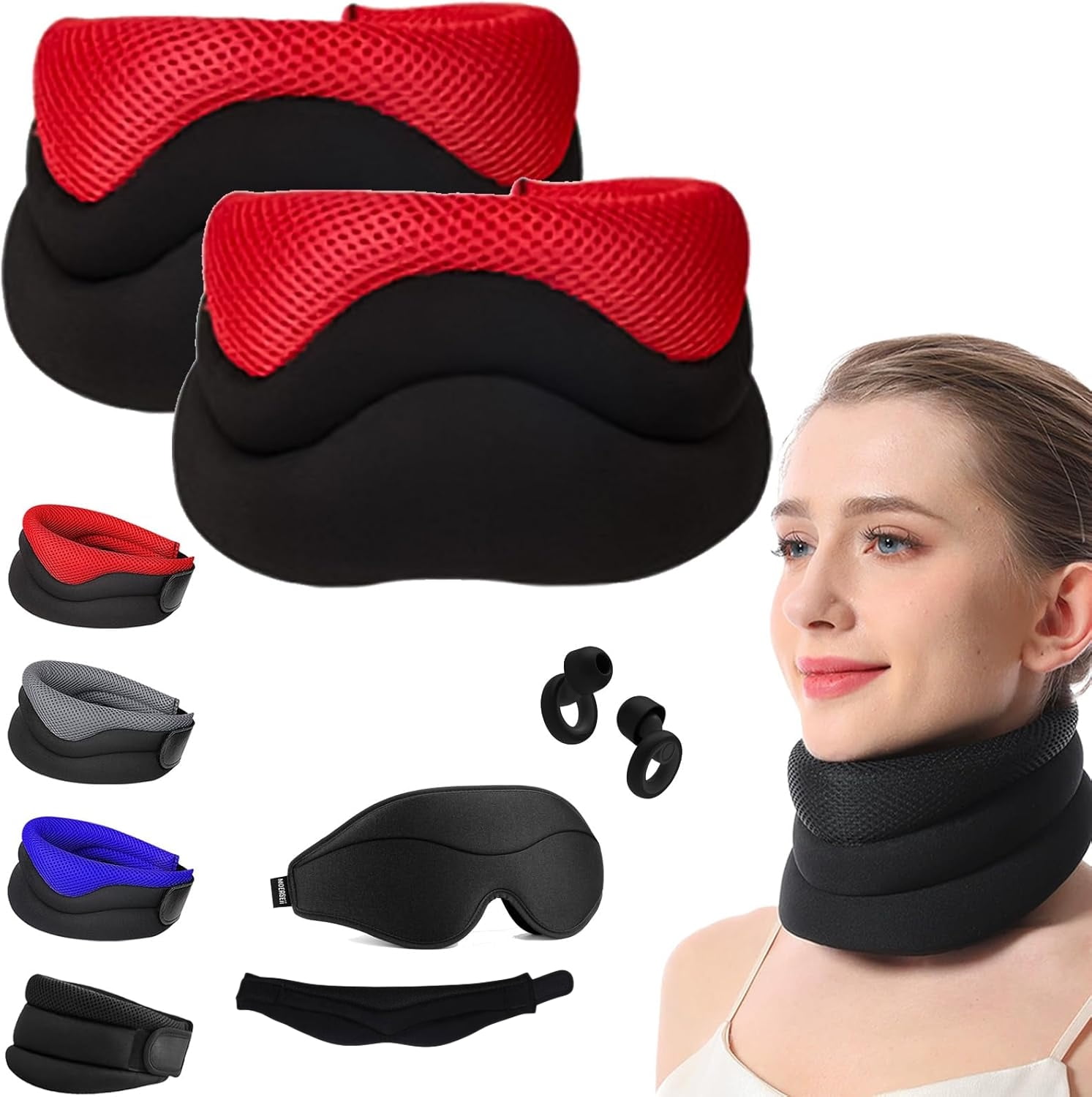 Bloomella Anti Sleep Apnea Neck Brace, Adjustable 3-Stage Neck Support ...