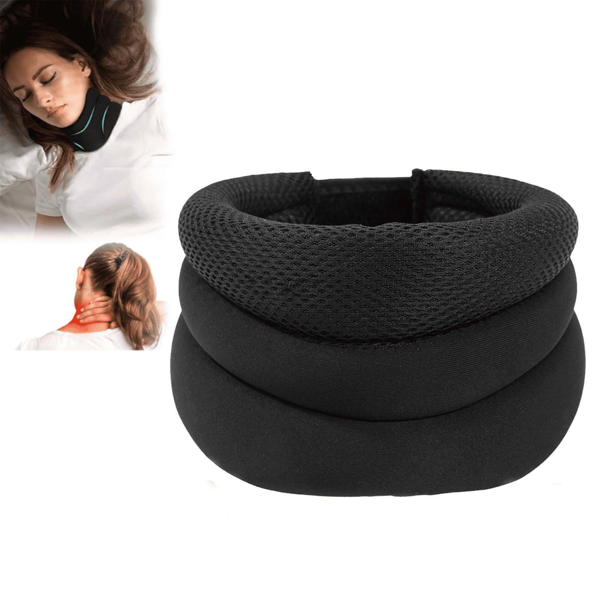 Bloomella Anti Sleep Apnea Neck Brace for Snoring Relief, Anti-Snoring ...